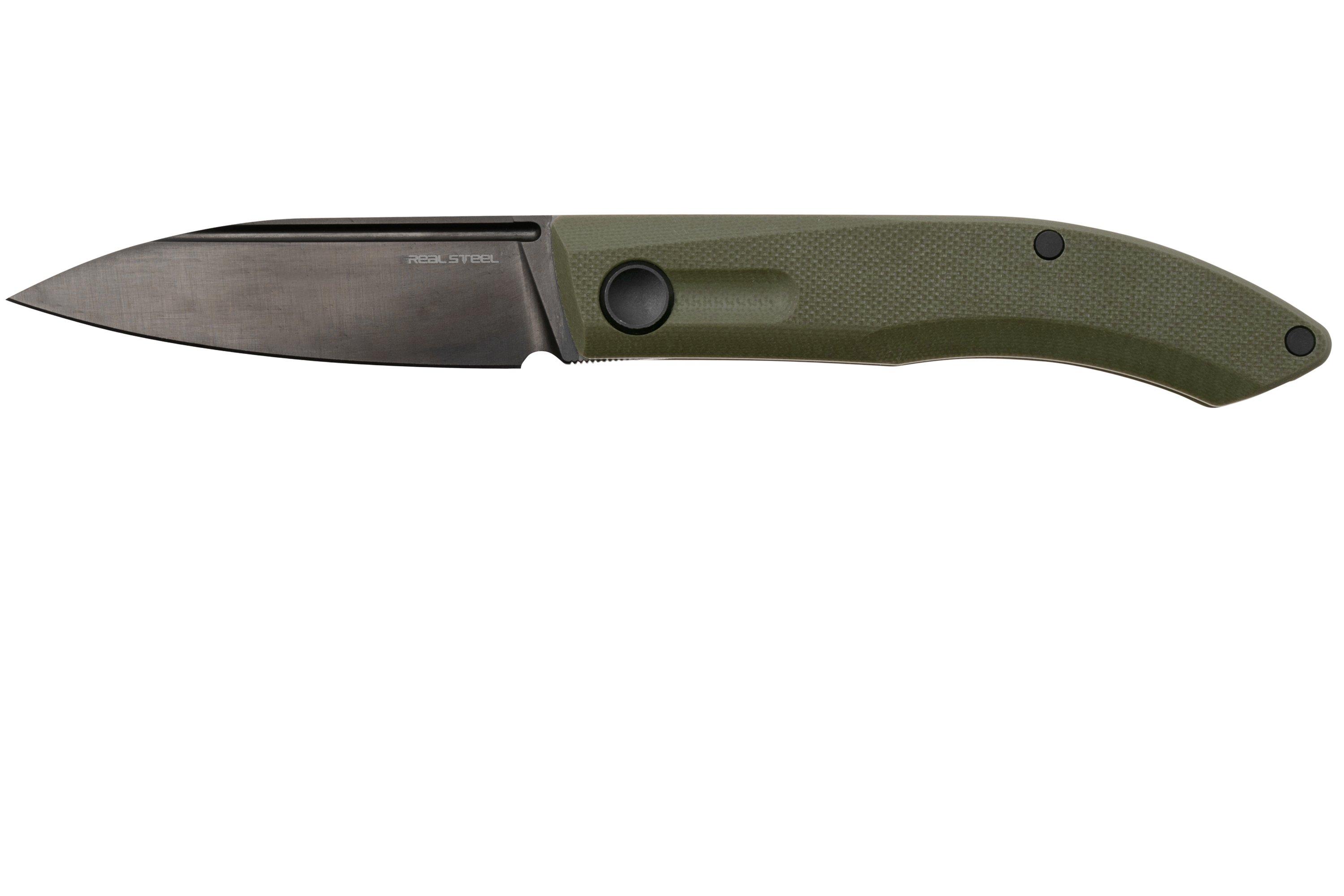 Real Steel Stella Lux 7041Z3, Black DLC K110, OD Green G10 zakmes ...