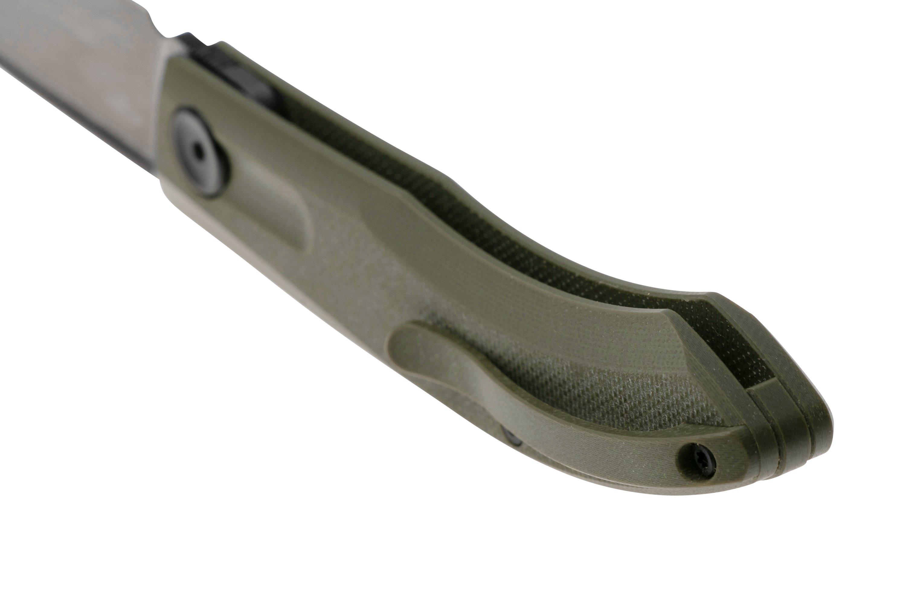 Nóż składany Real Steel Stella Lux 7041Z3, Black DLC K110, OD Green G10 ...