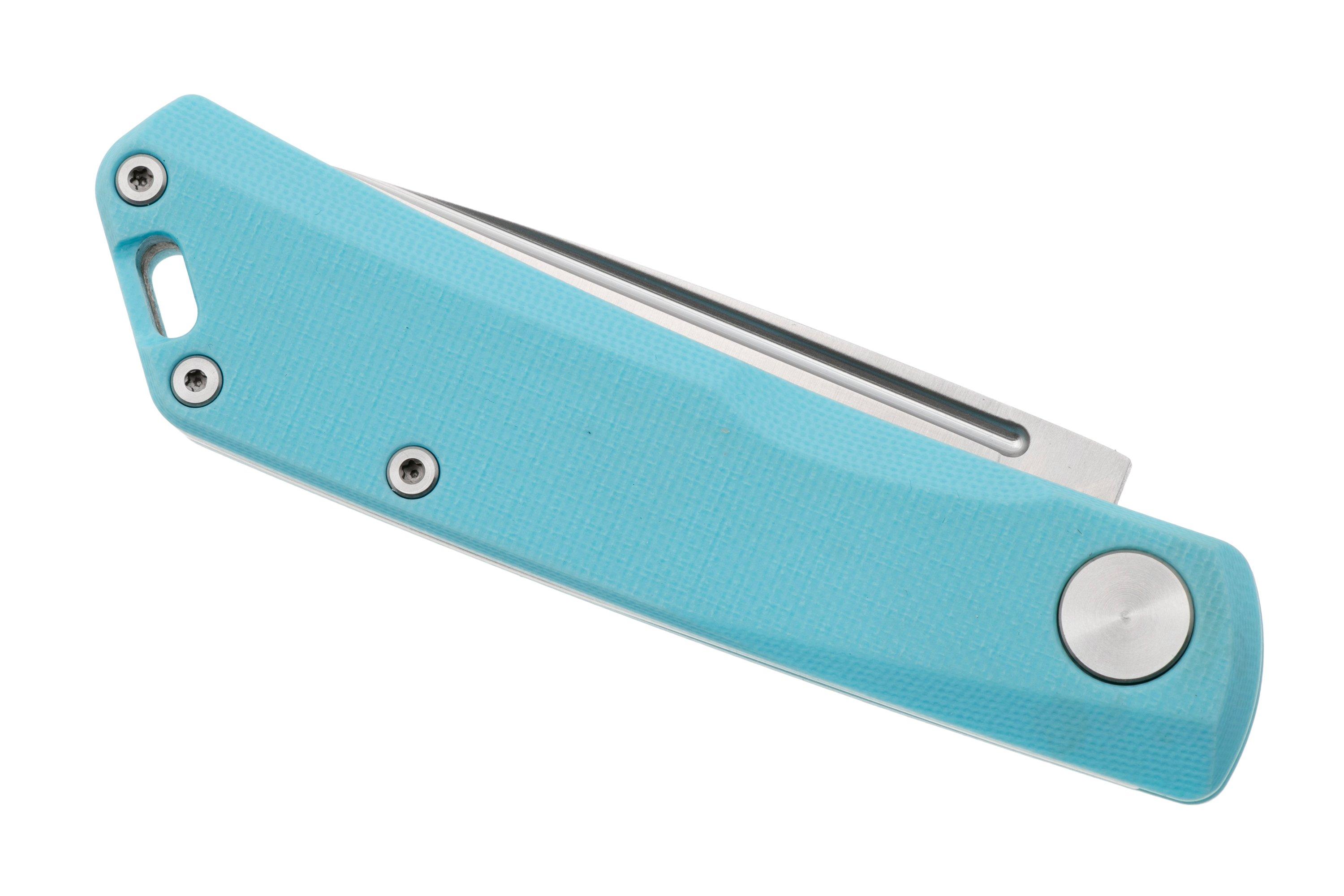 Real Steel Luna Lite 7043 Satin D2, Blue G10, pocket knife ...