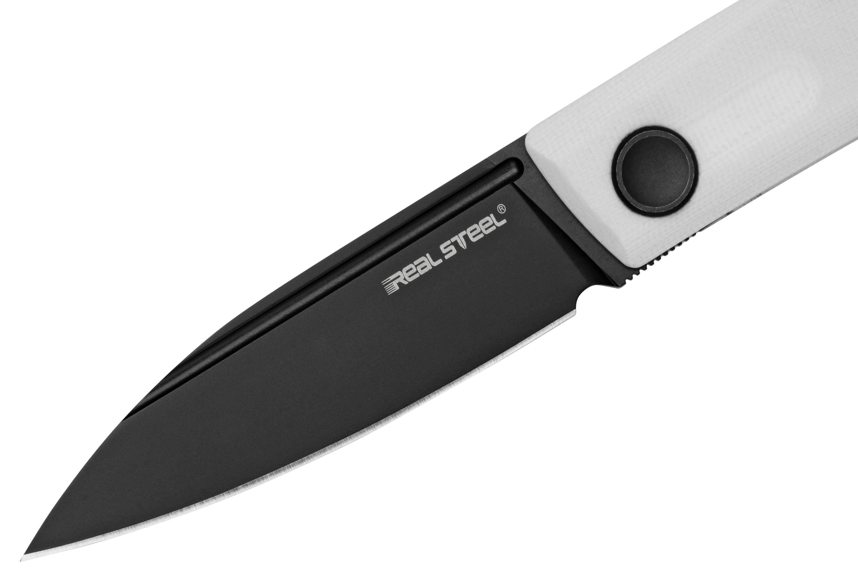Real Steel Stella Black&White 7051BW slipjoint pocket knife ...