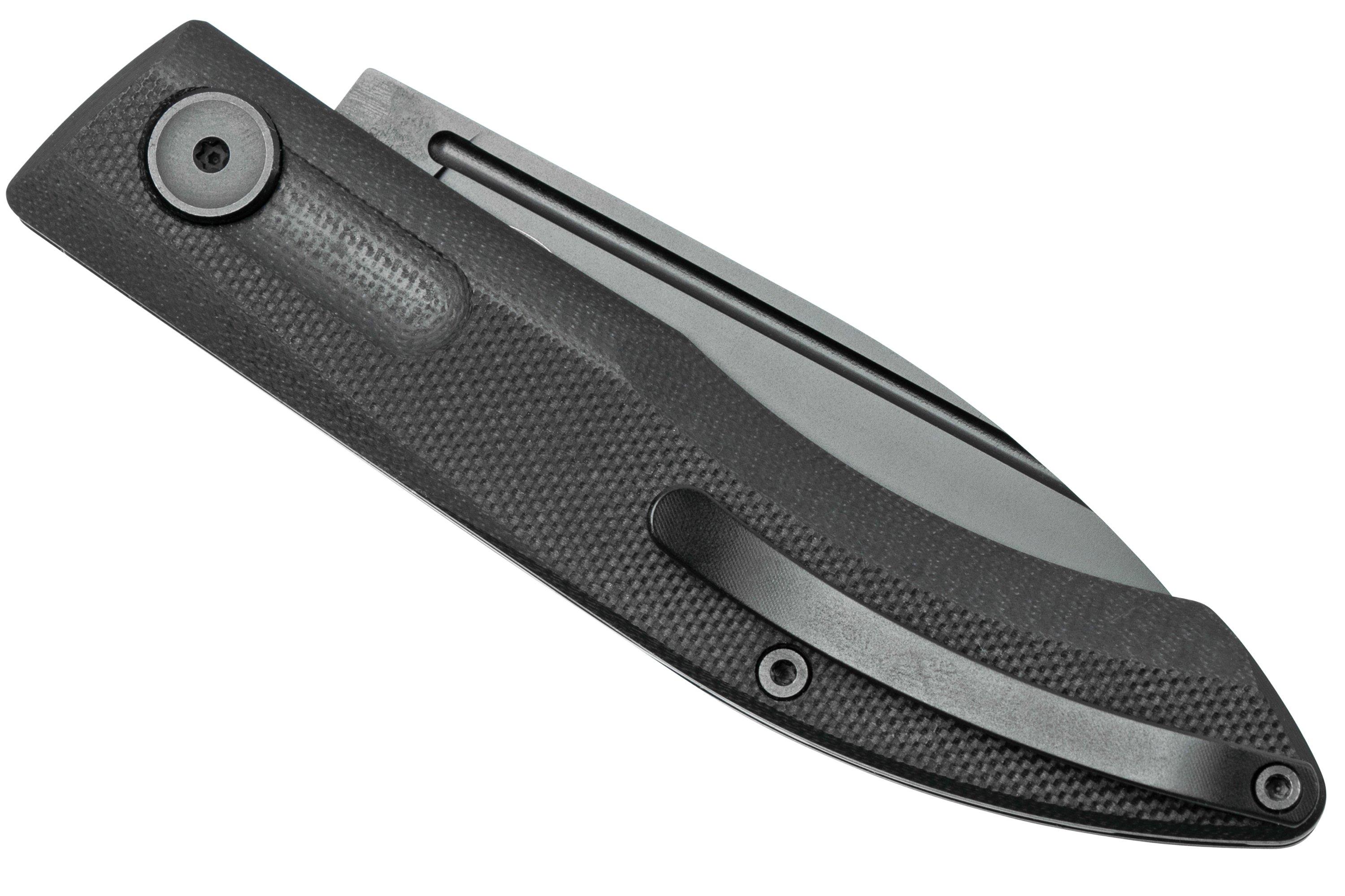 Real Steel Stella Full-Black 7051B slipjoint pocket knife, Poltergeist ...