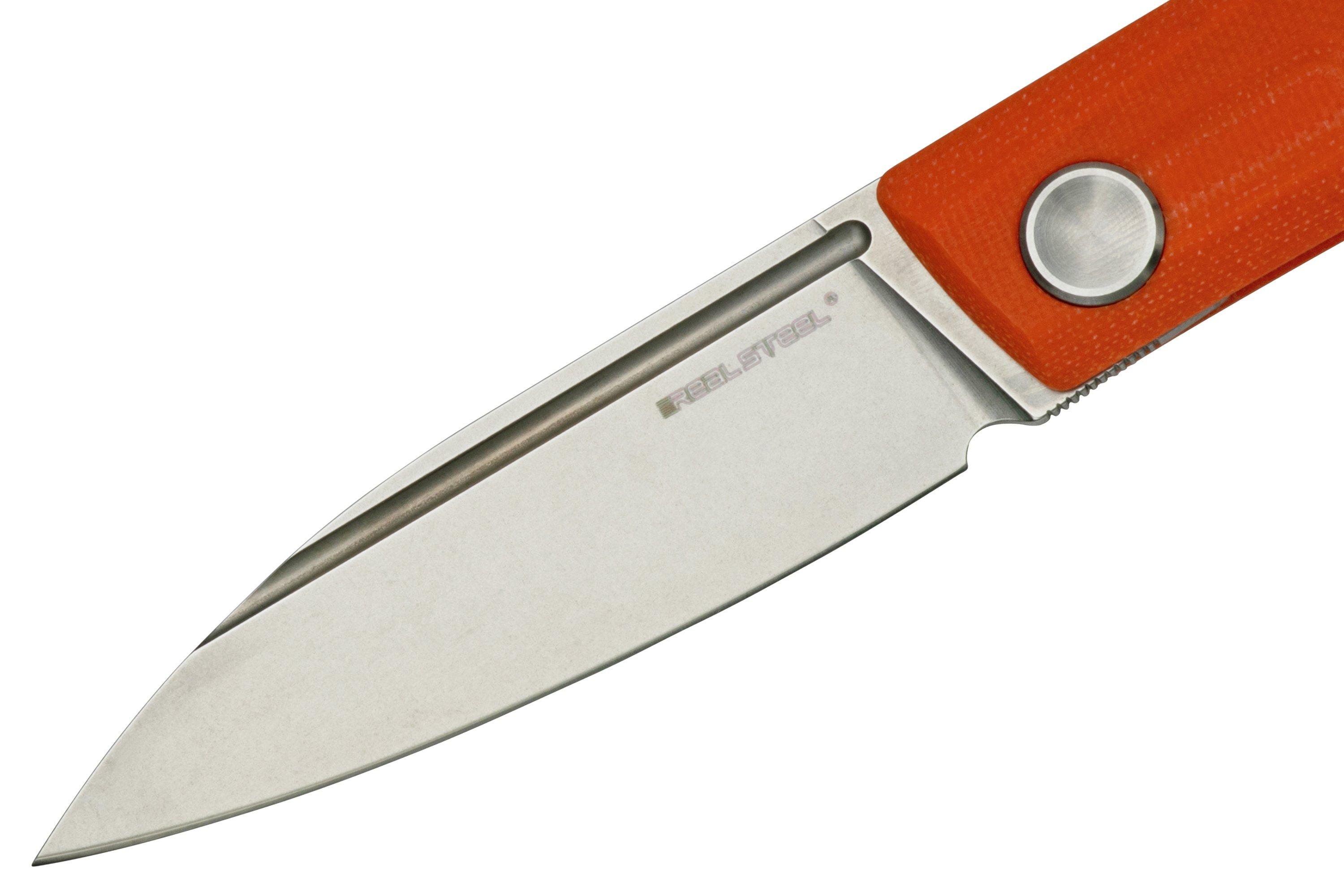 Real Steel Stella Orange 7052 pocket knife, Poltergeist design ...