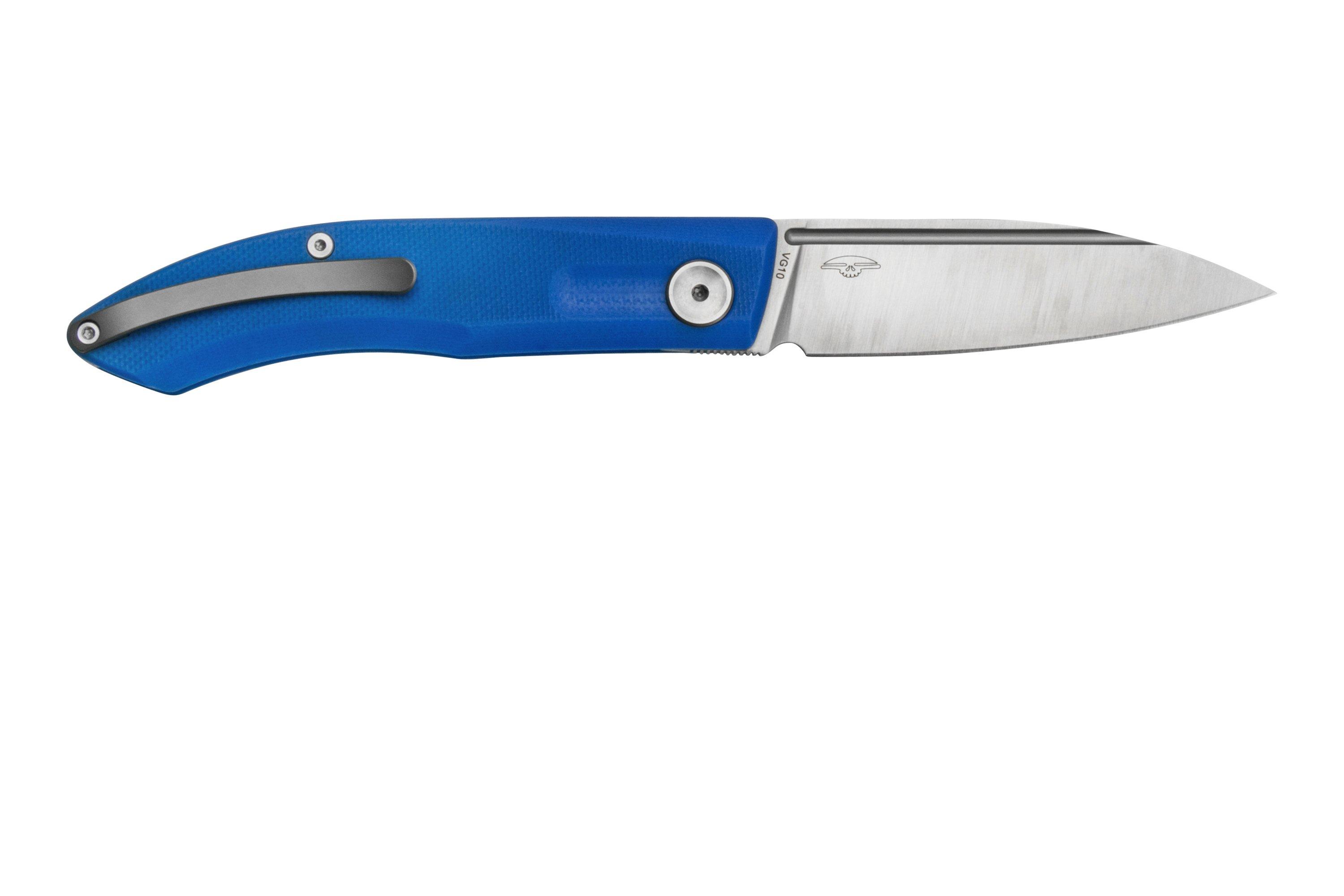 Real Steel Stella Blue G10 7059 navaja slipjoint, diseño Poltergeist ...