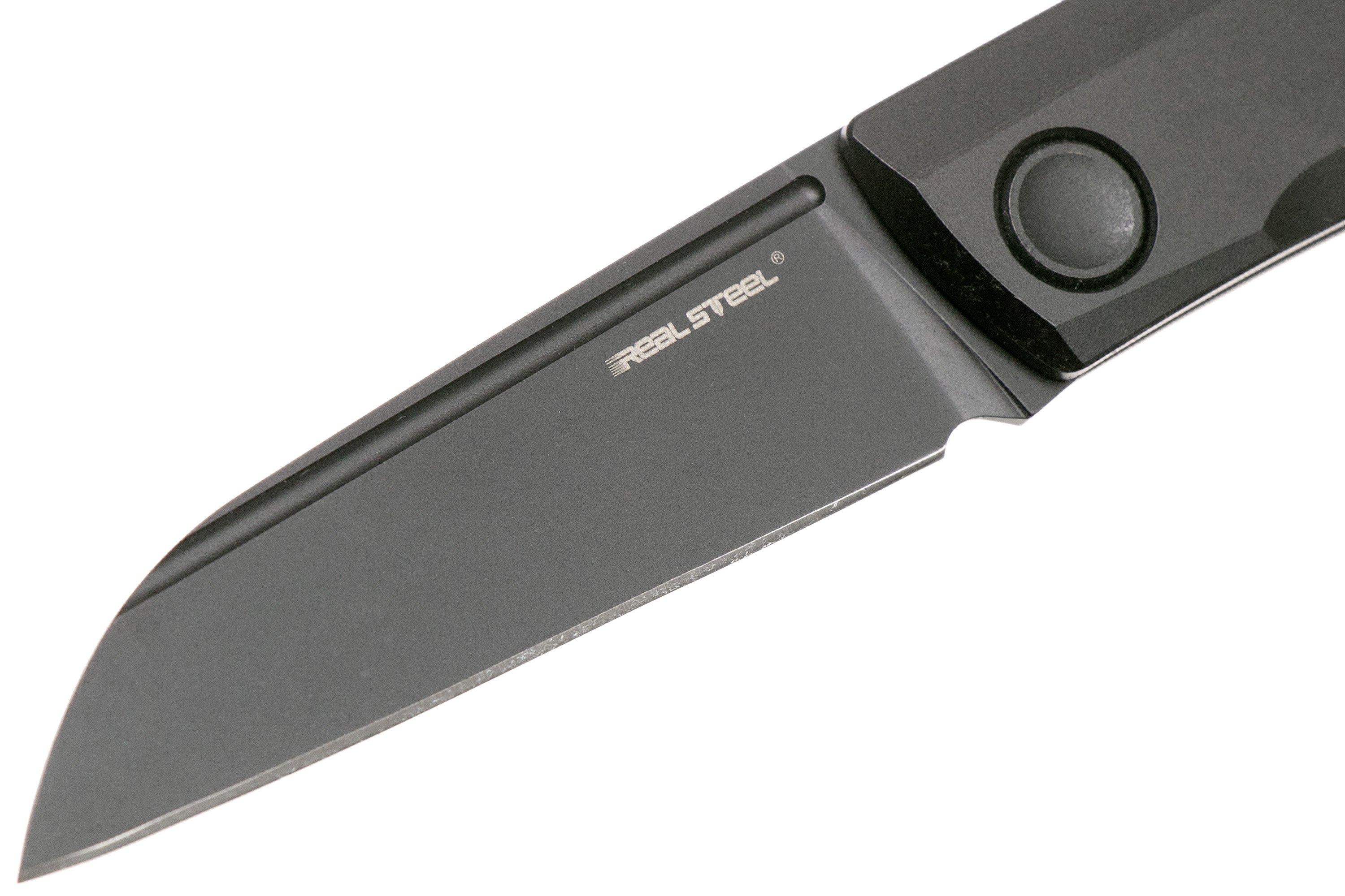 Real Steel Solis 7063B Black Titanium Slipjoint Taschenmesser ...