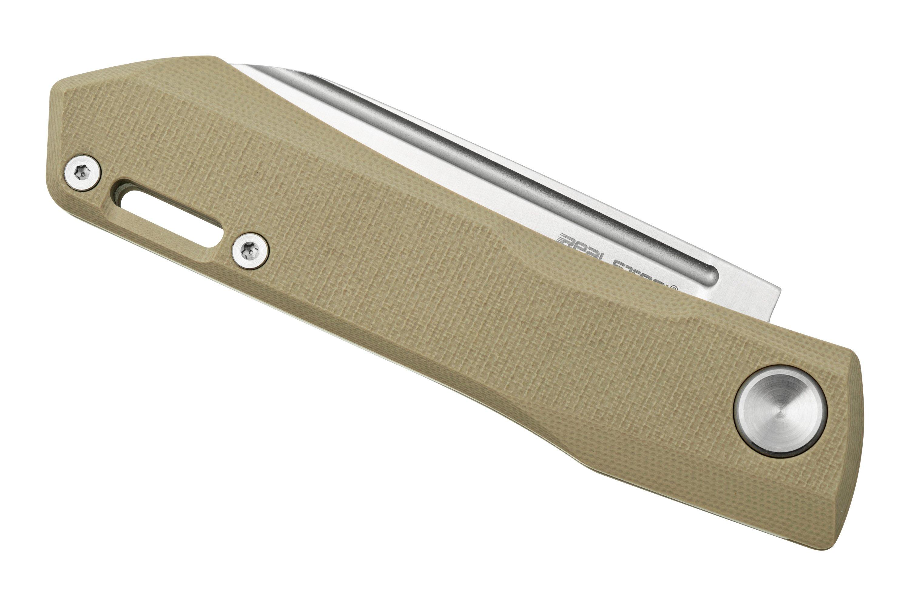 Real Steel Solis Lite 7064BB, Coyote G10, Satin D2 Slipjoint ...