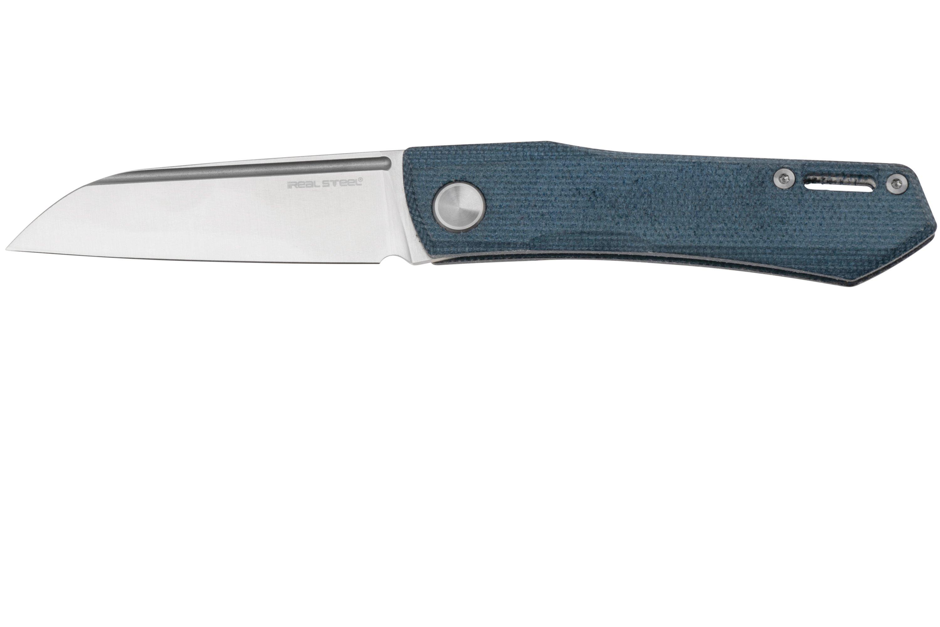 Real Steel Solis 7065DM, N690, Denim Micarta navalha, Poltergeist ...