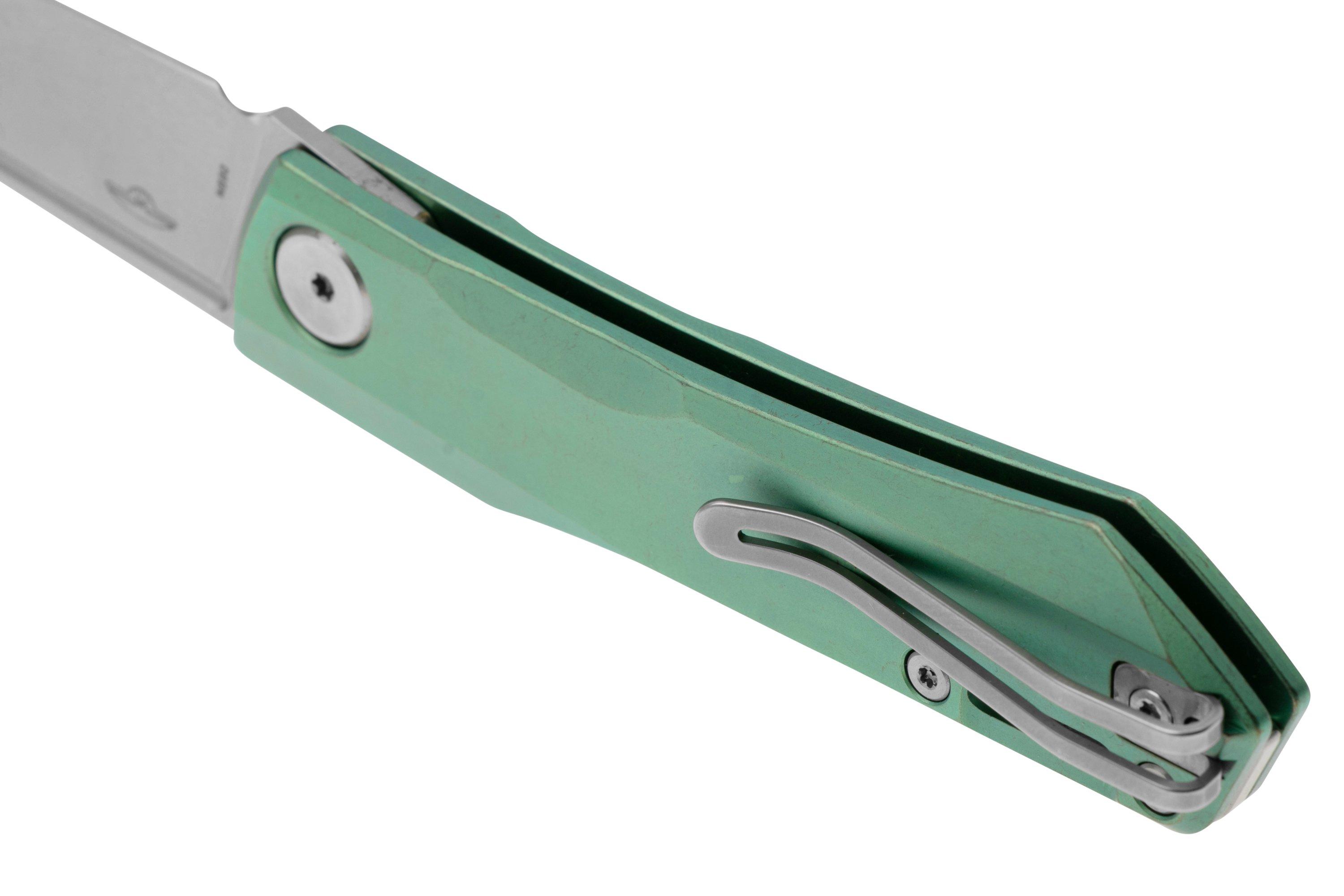 Real Steel Solis 7066SG Stonewashed N690 Sheepfoot, Spring Green ...