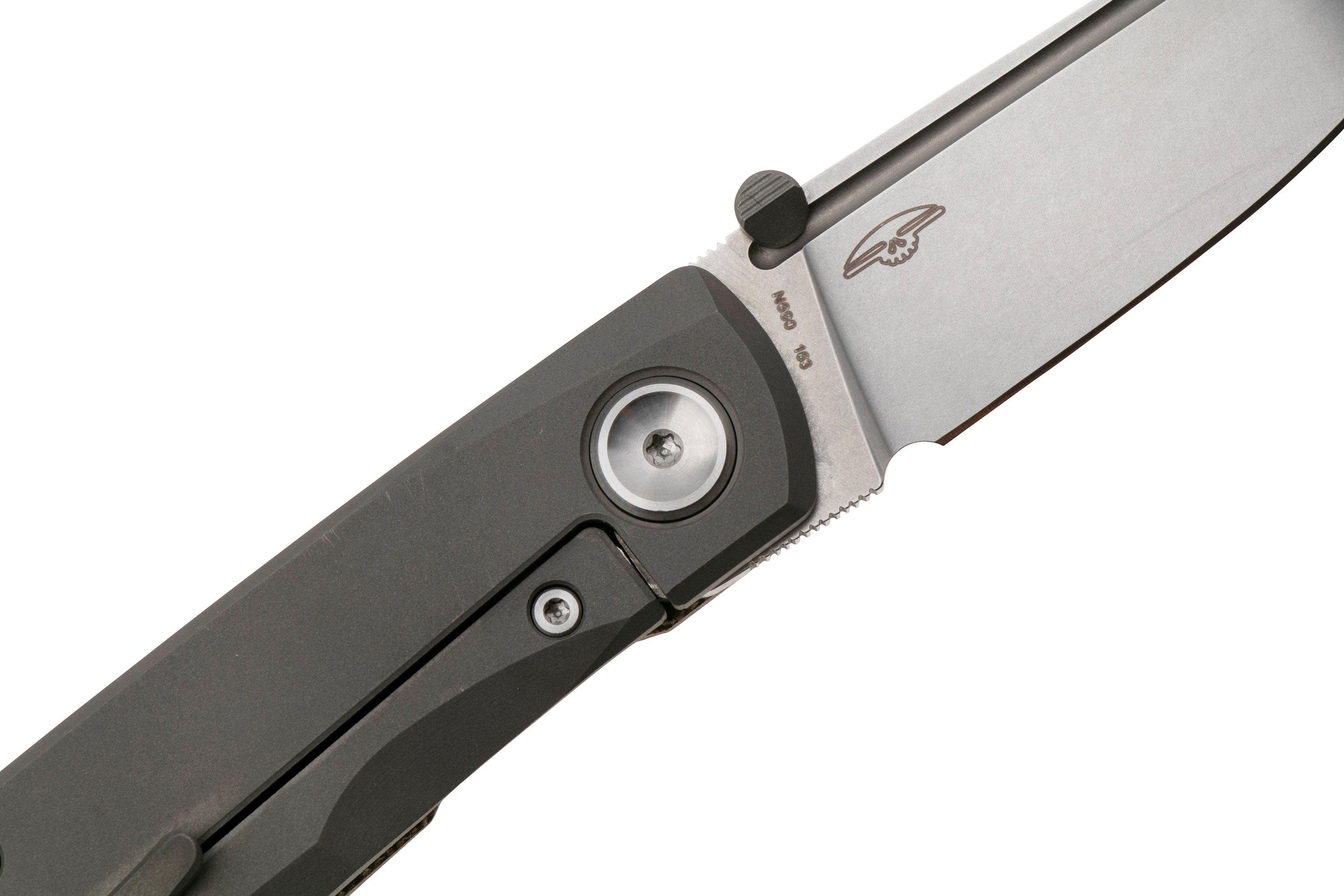 Real Steel Luna Boost 7074, Böhler N690, Titanium Framelock, Green ...