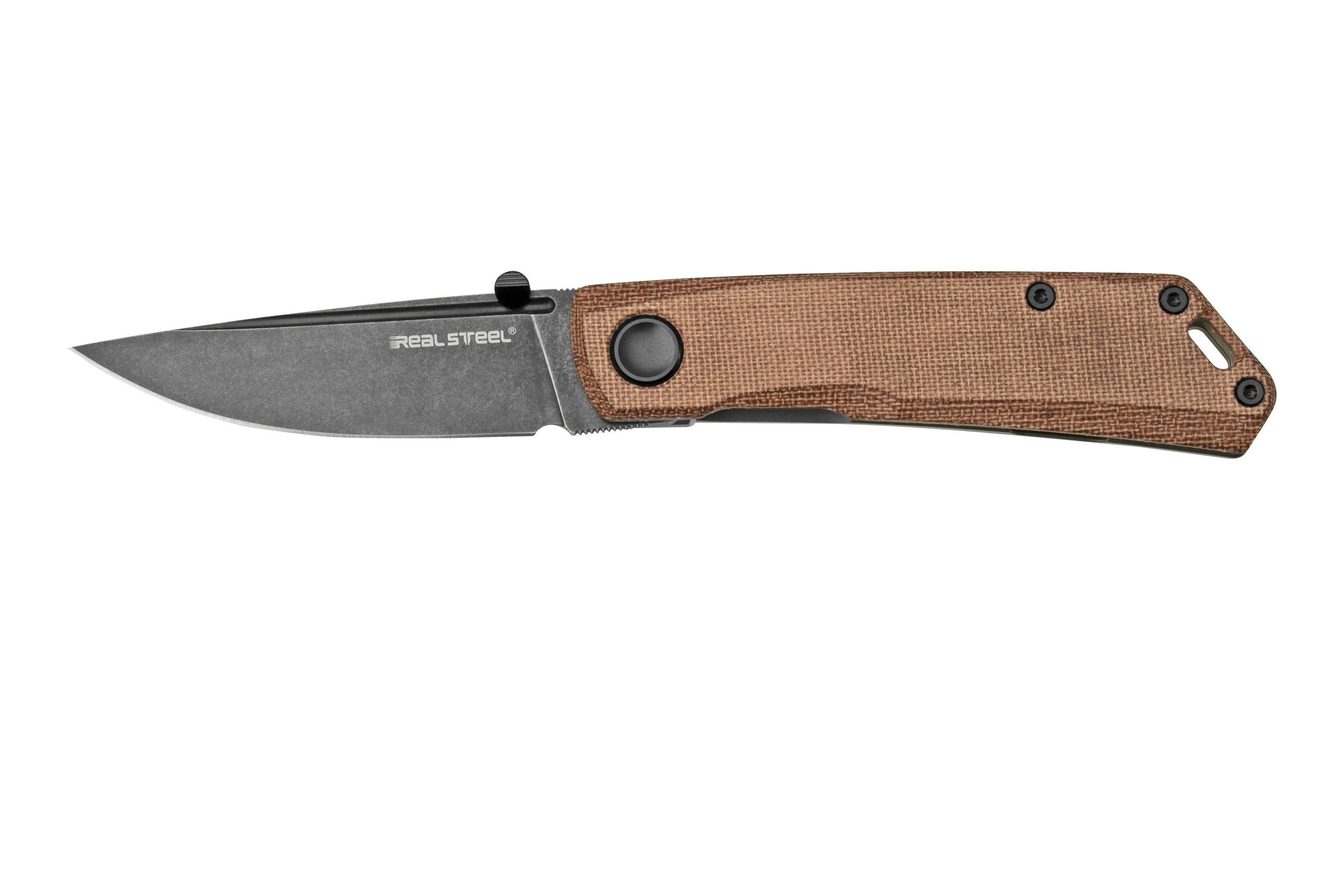 Real Steel Luna Boost Premium, M390, Brown Micarta, KATO Exclusive ...