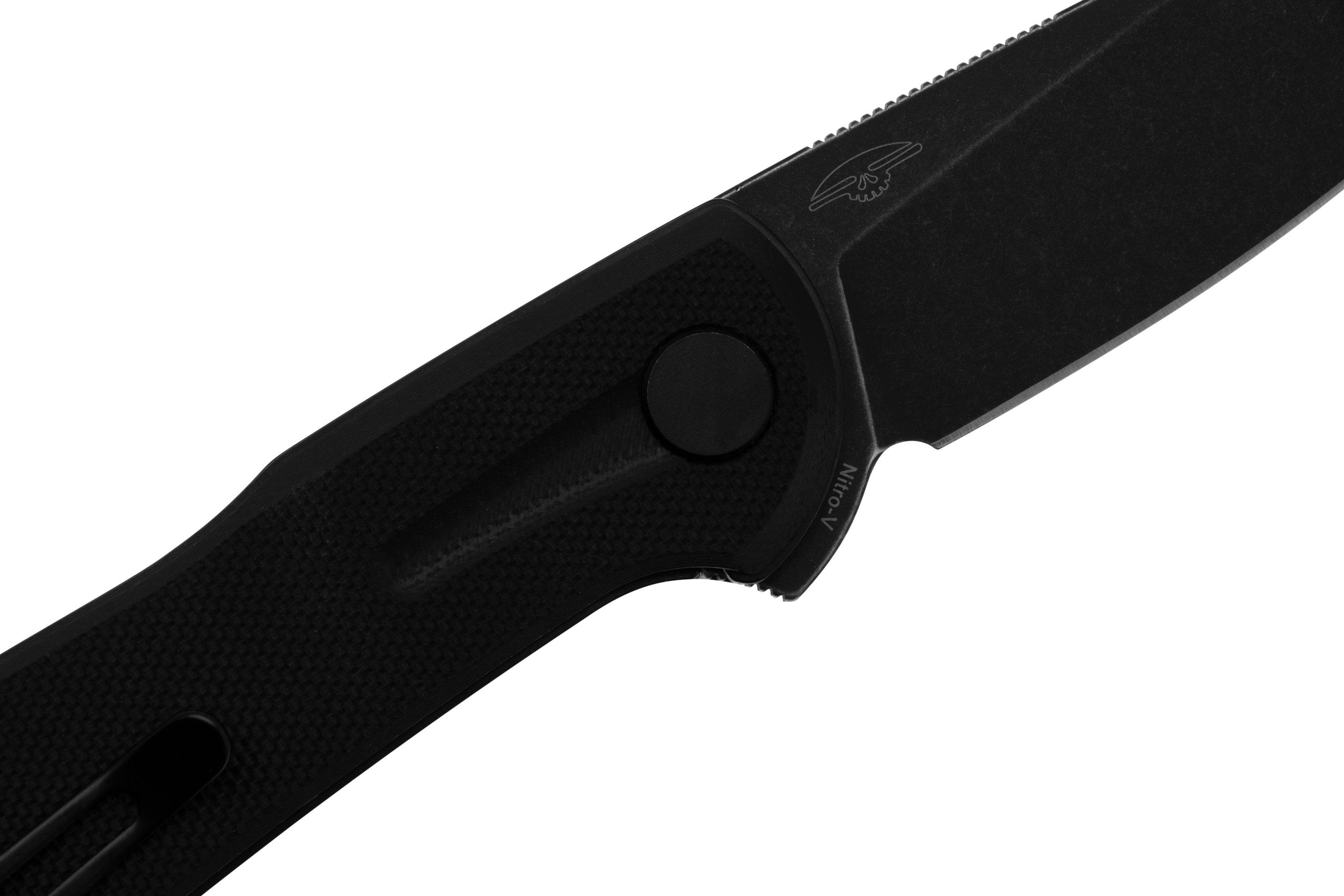 Real Steel Valore 7091BB Blackwashed Nitro-V, Black G10, zakmes ...