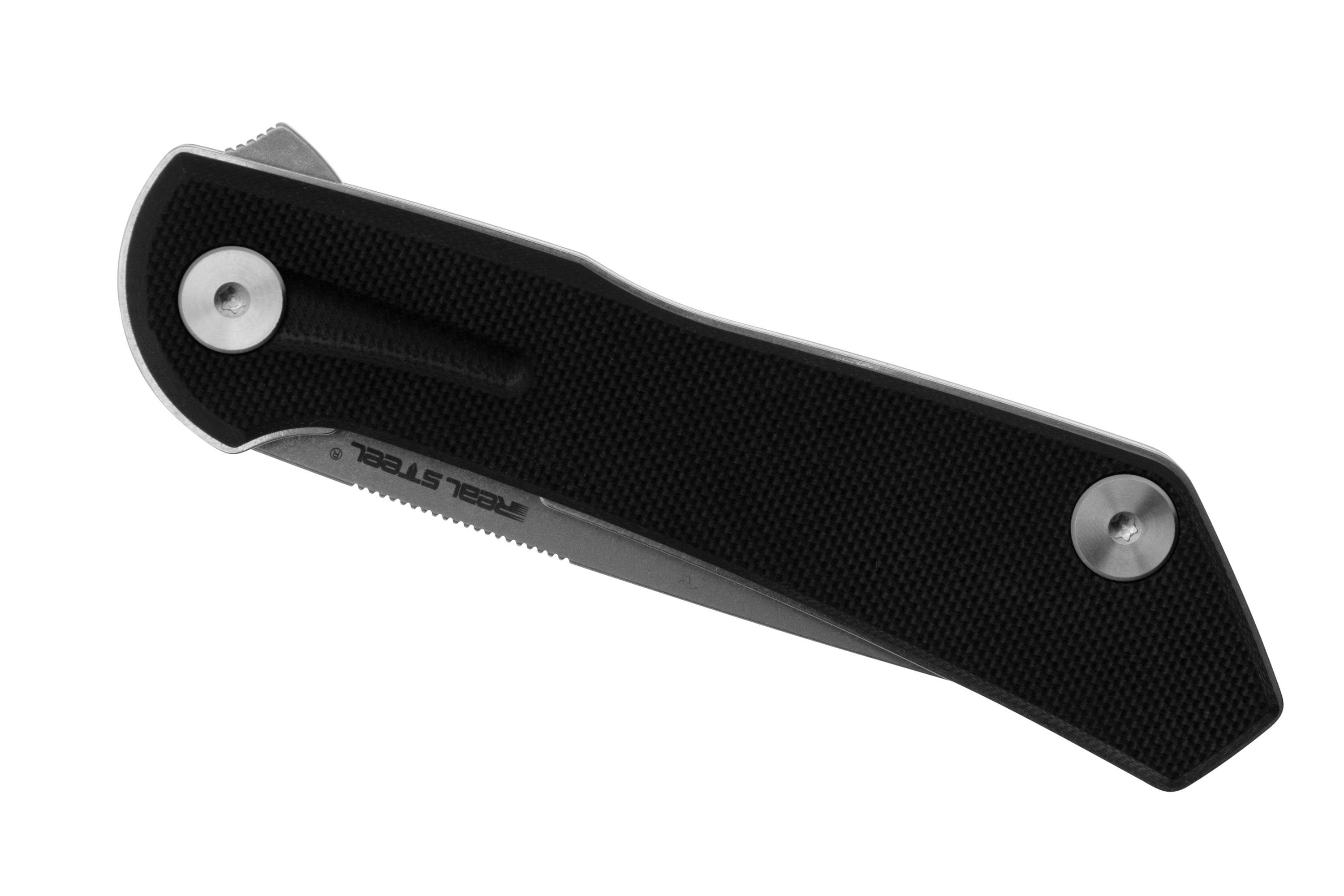 Real Steel Valore 7091BS Stonewashed Nitro-V, Black G10, zakmes ...