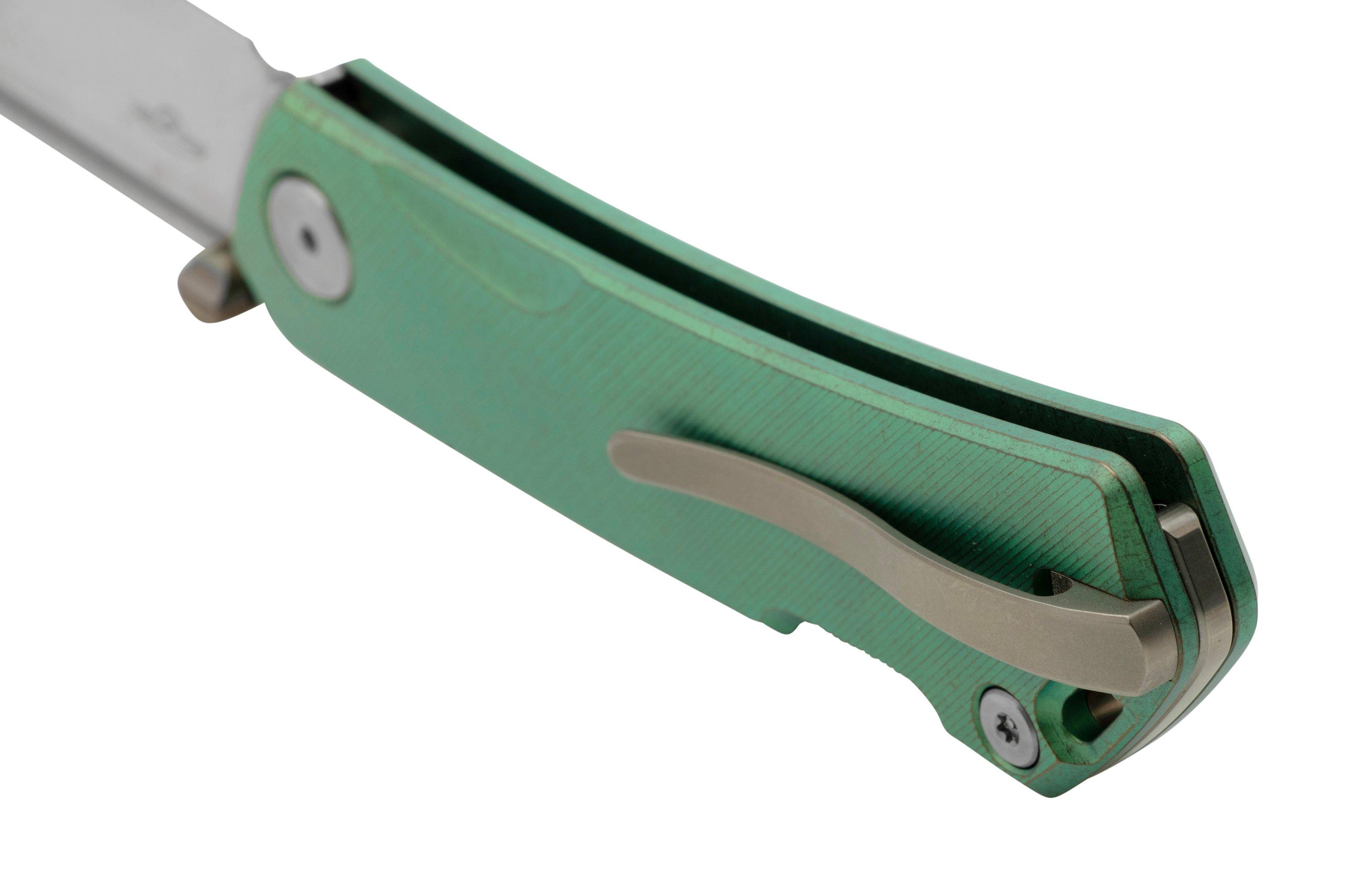 Real Steel Luna Maius Titanium Spring Green 7094, coltello da tasca ...