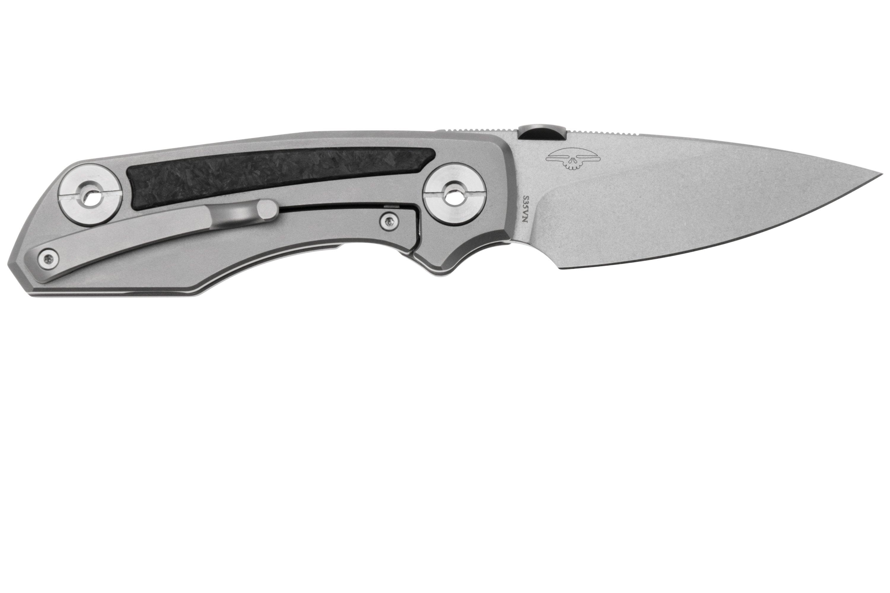 Real Steel Delta 2600, 7101CF, Stonewashed S35VN, Titanium Shredded ...