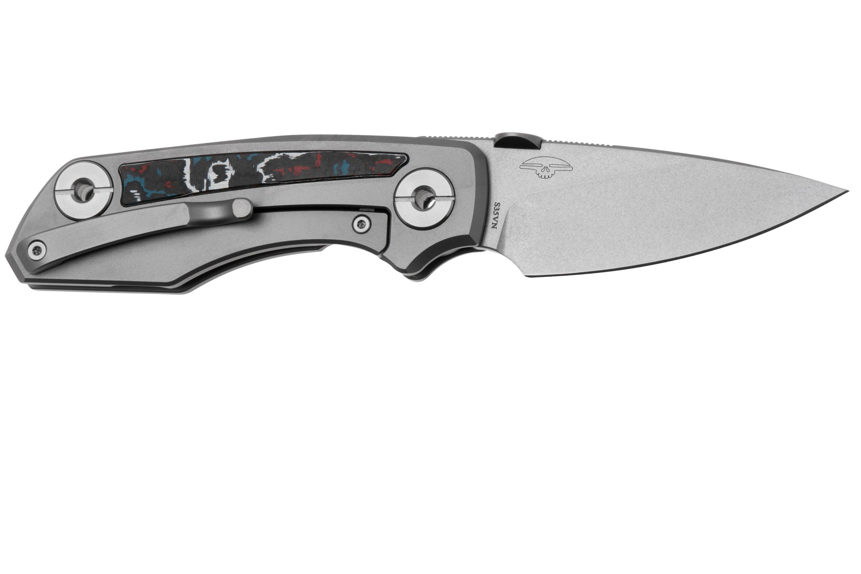 Real Steel Delta 2600, 7101NB, Stonewashed S35VN, Titanium Nebula ...