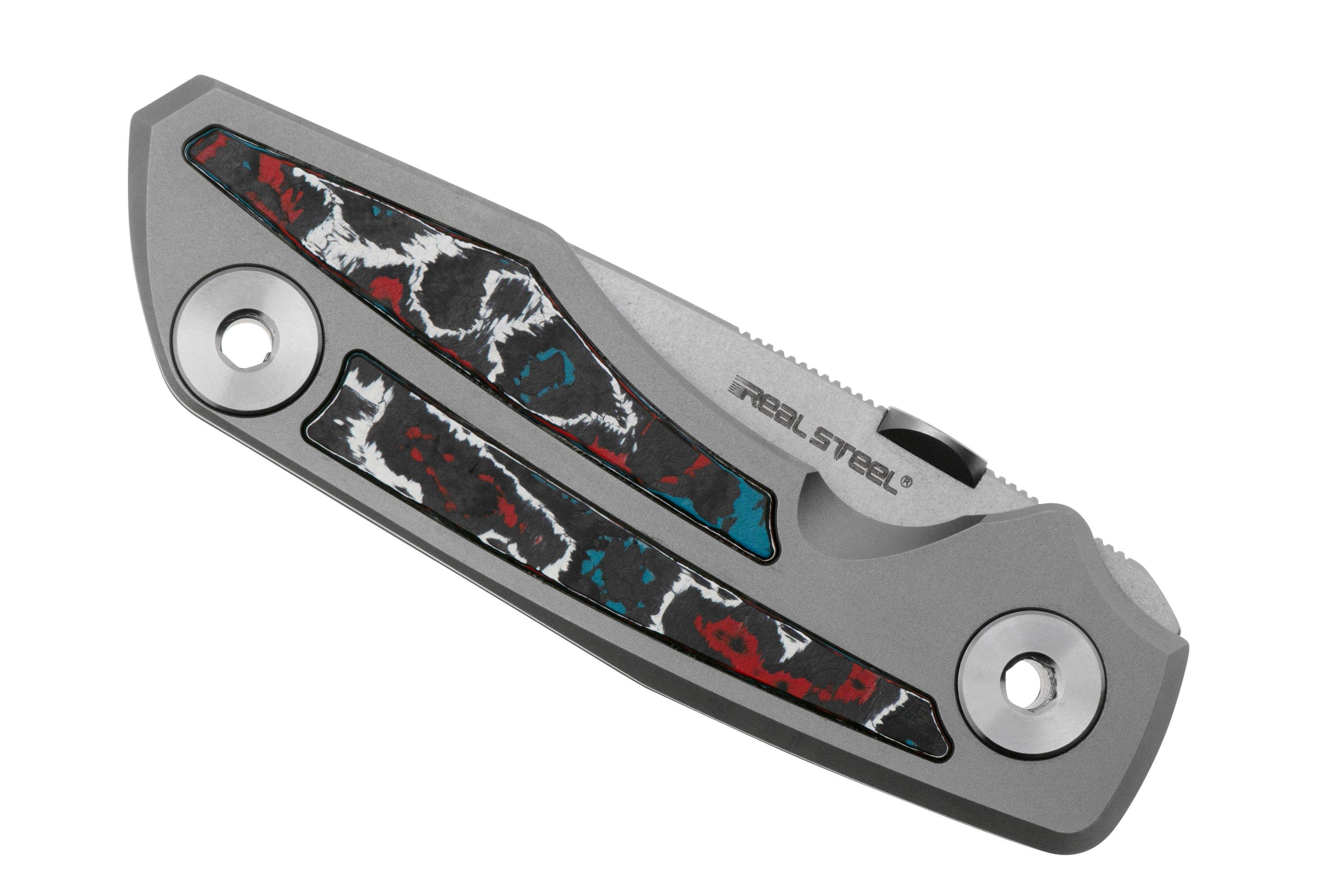 Real Steel Delta 2600, 7101NB, Stonewashed S35VN, Titanium Nebula ...