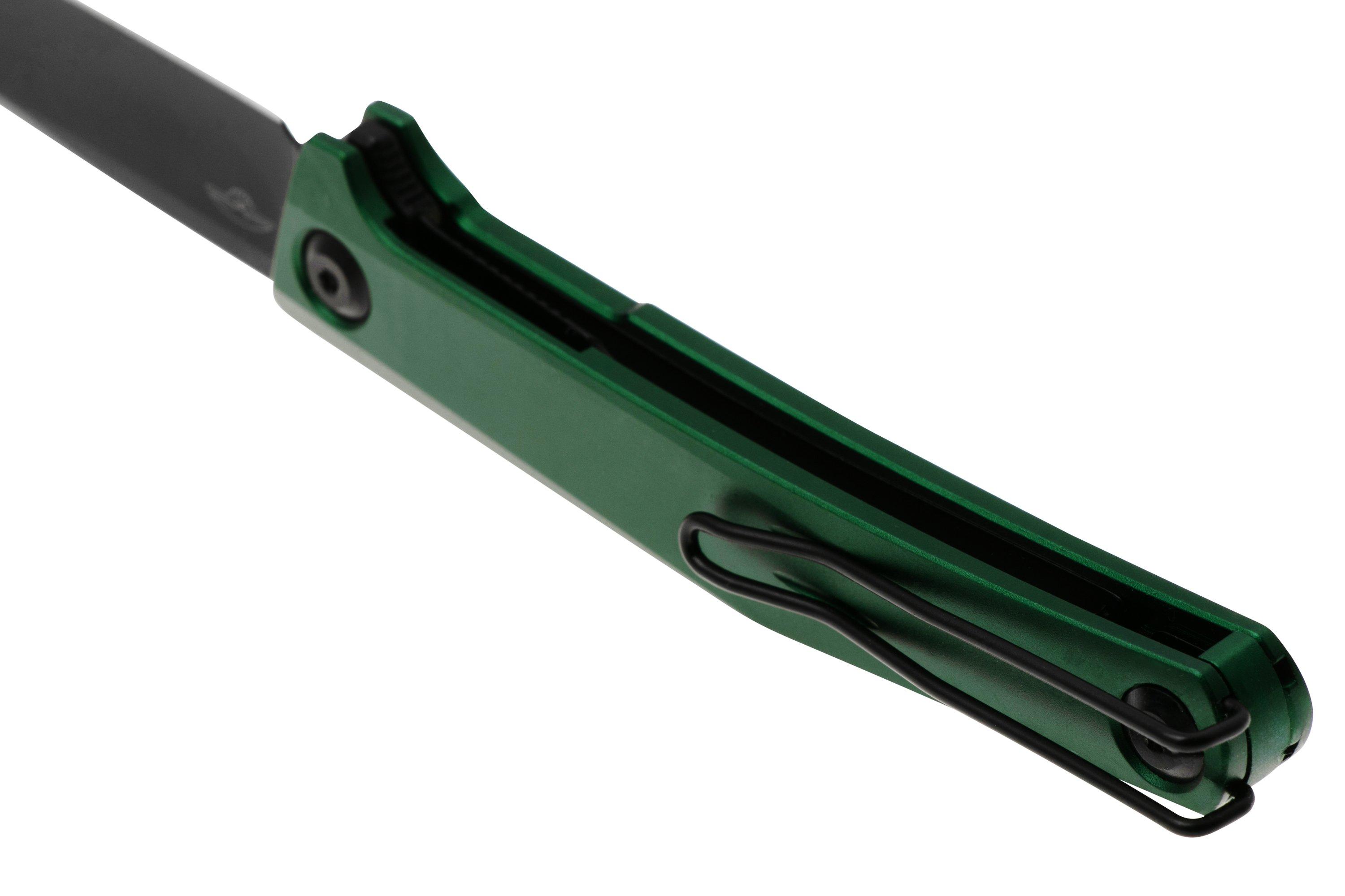Real Steel Teres Flipper 7111GB Nitro-V Black PVD, Green Aluminium ...