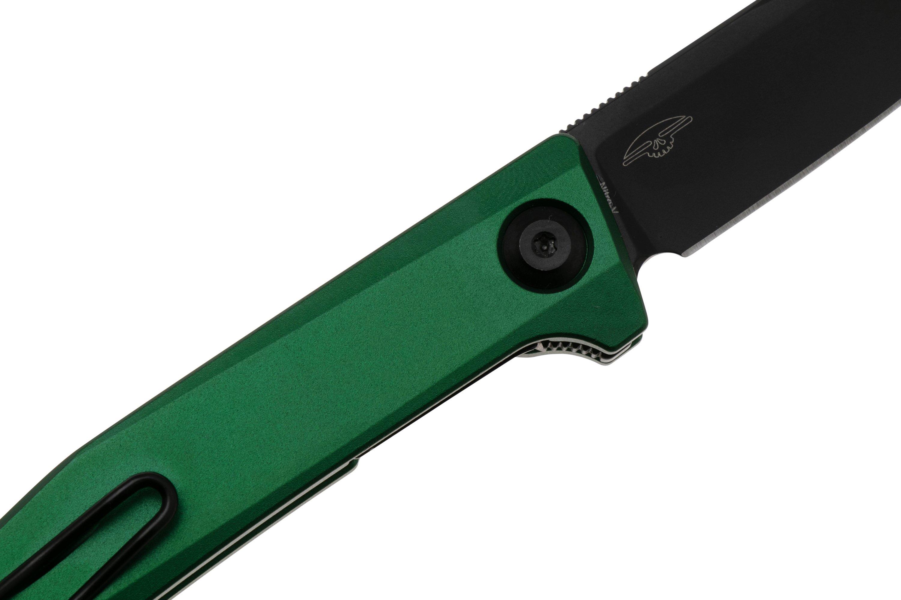 Real Steel Teres Flipper 7111GB Nitro-V Black PVD, Green Aluminium ...
