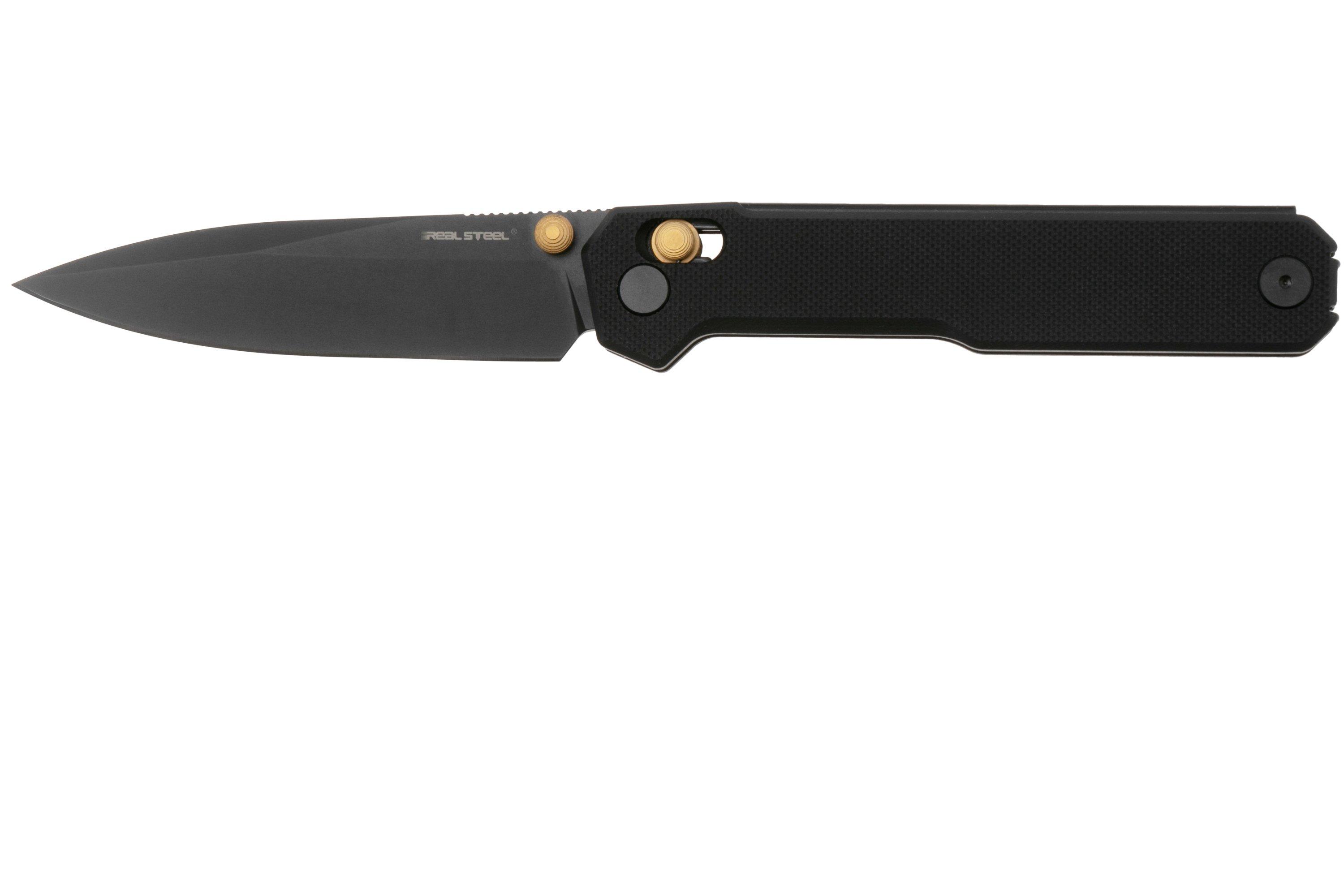 Real Steel Perix 7121BB Black Nitro-V, Black G10 navaja, Ostap Hel ...