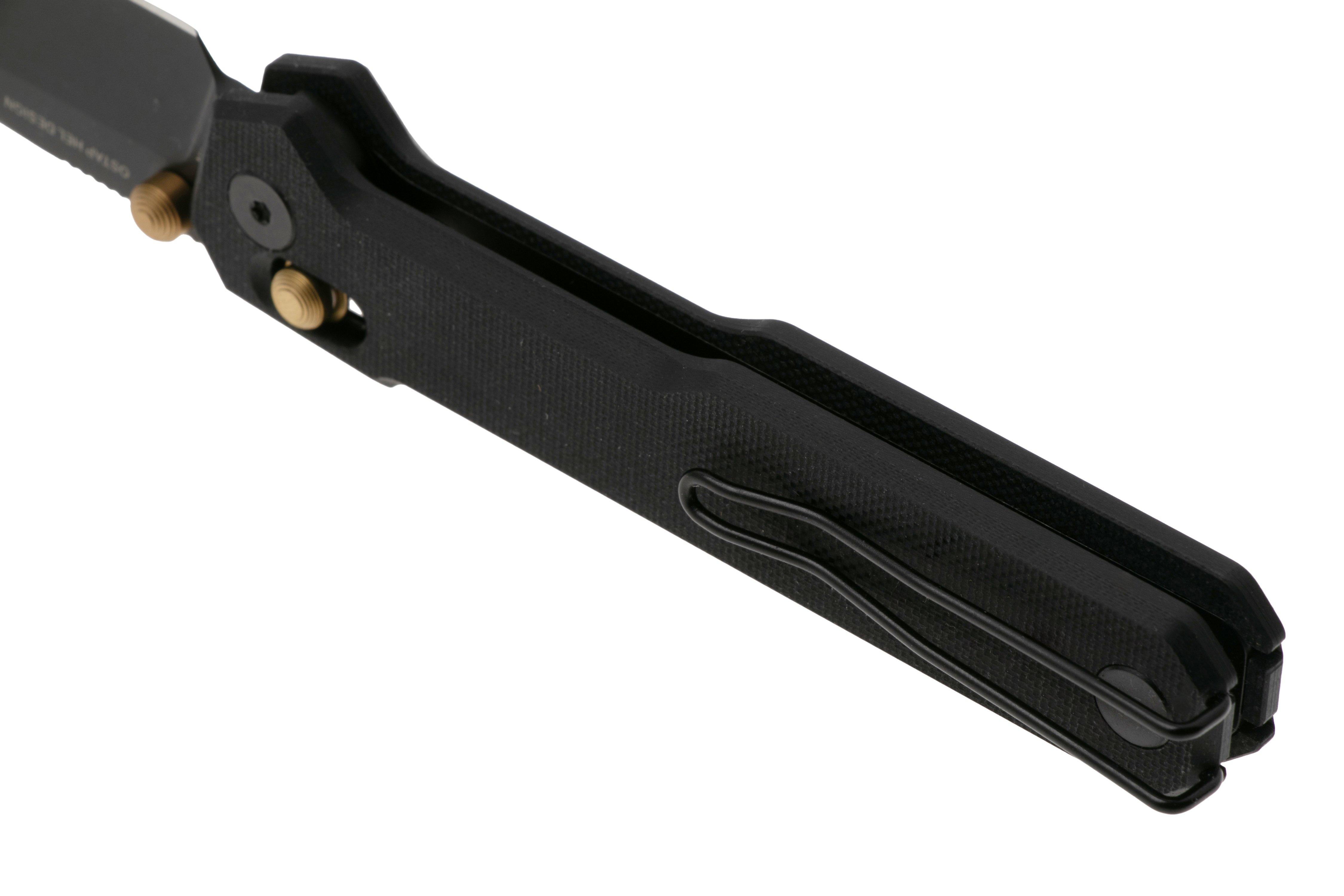 Real Steel Perix 7121BB Black Nitro-V, Black G10 pocket knife, Ostap ...