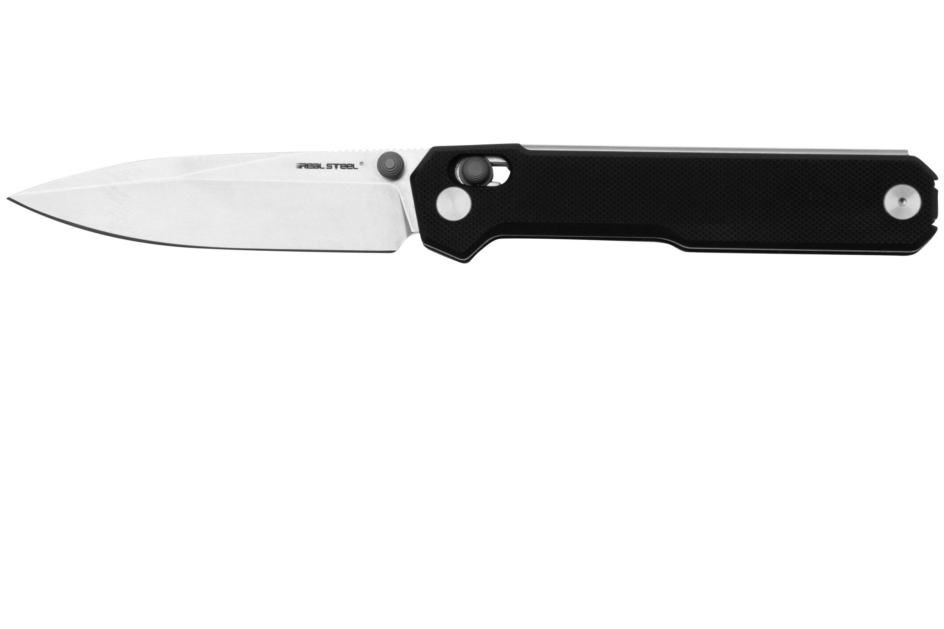 Real Steel Perix 7121BS Stonewash Nitro-V, Black G10 zakmes, Ostap Hel ...