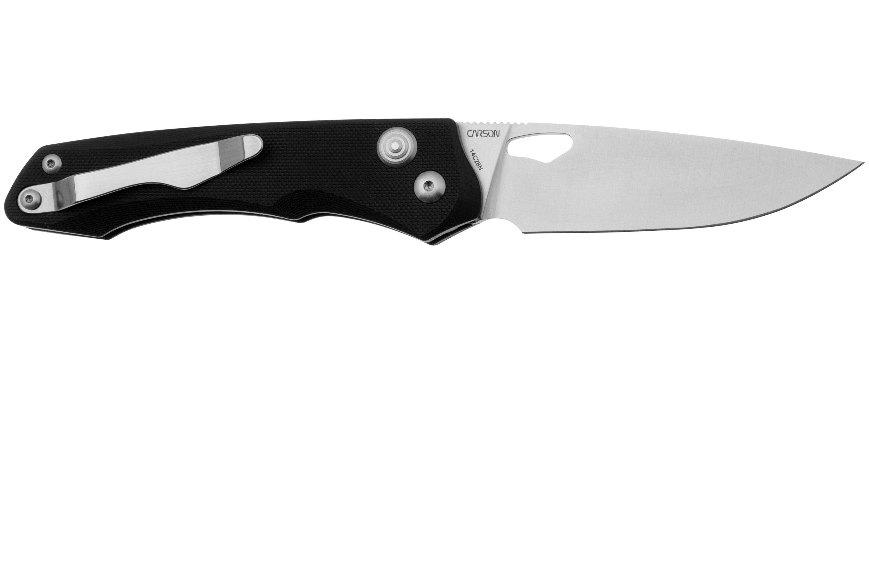 Real Steel Griffin Pro 7131BS Satin 14C28N, Black G10, pocket knife ...