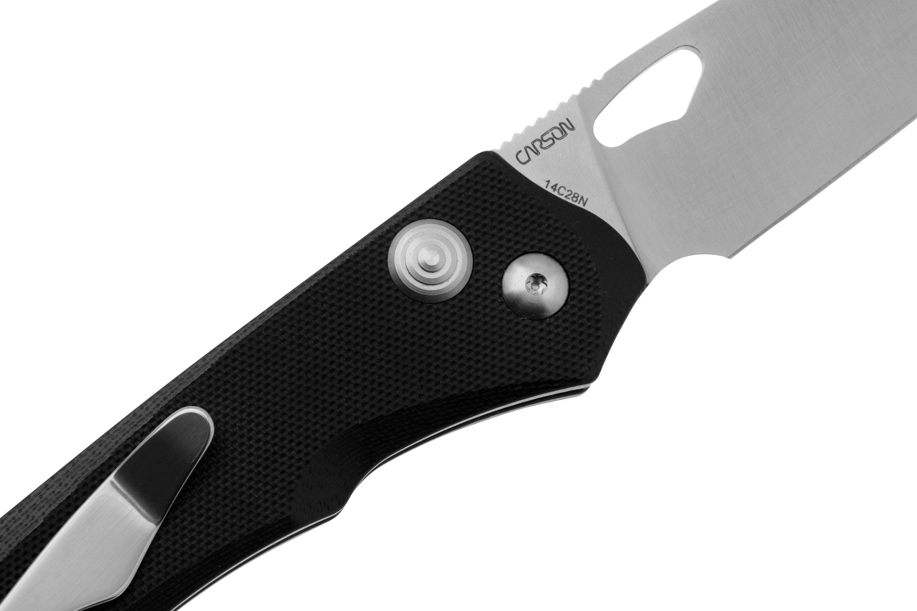 Real Steel Griffin Pro 7131BS Satin 14C28N, Black G10, pocket knife ...