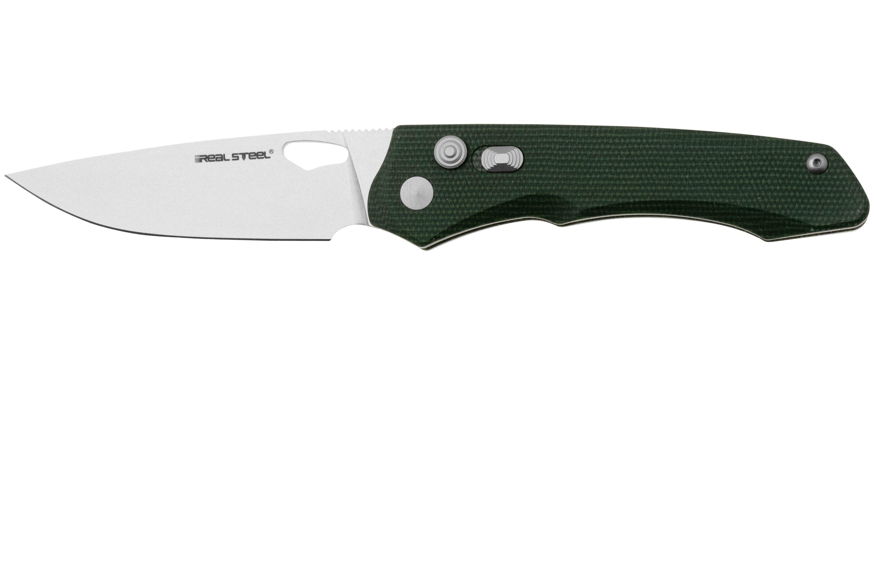 Real Steel Griffin Pro 7131GM 14C28N, Green Micarta, pocket knife ...