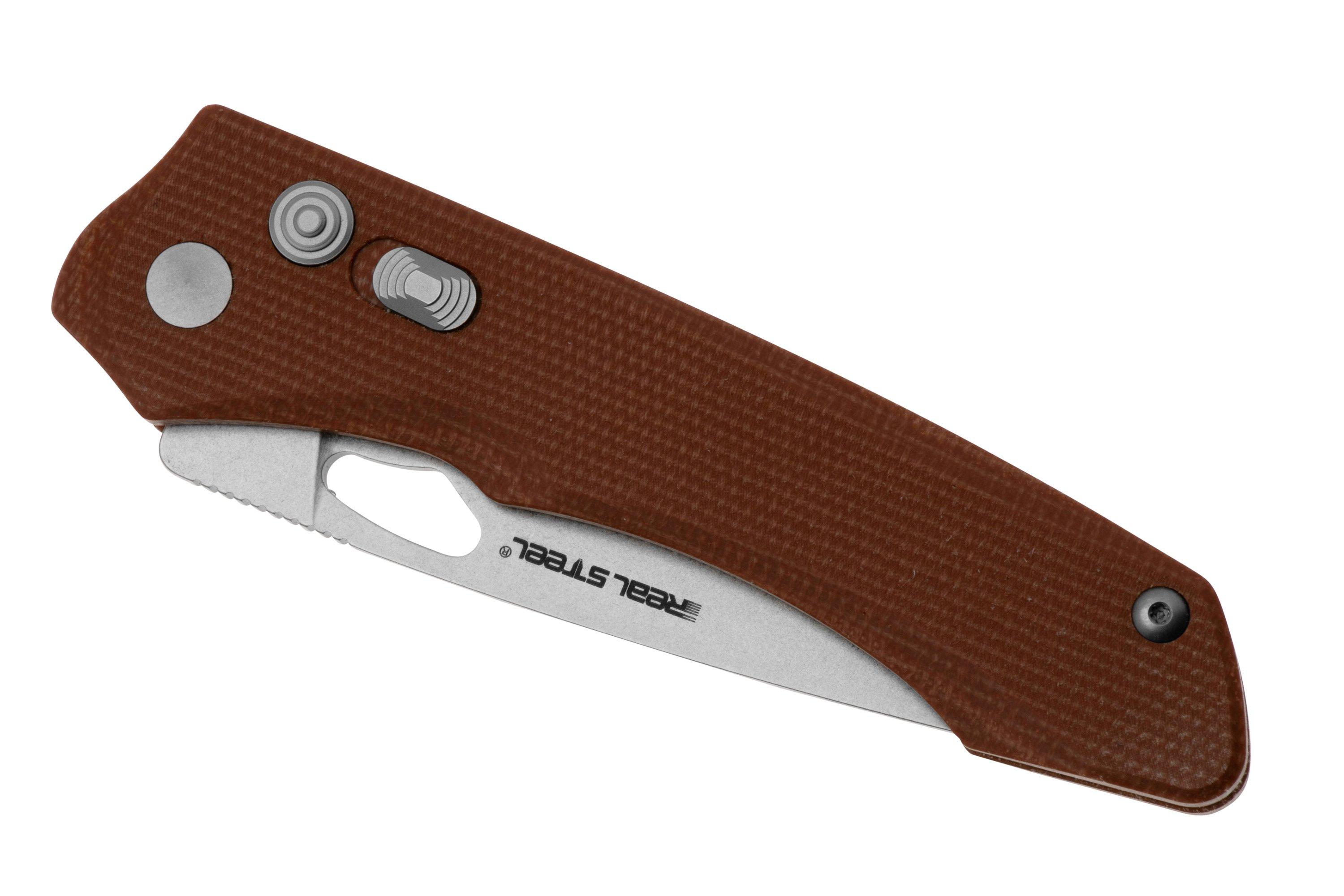 Real Steel Griffin Pro 7131NM 14C28N, Natural Micarta, coltello da ...