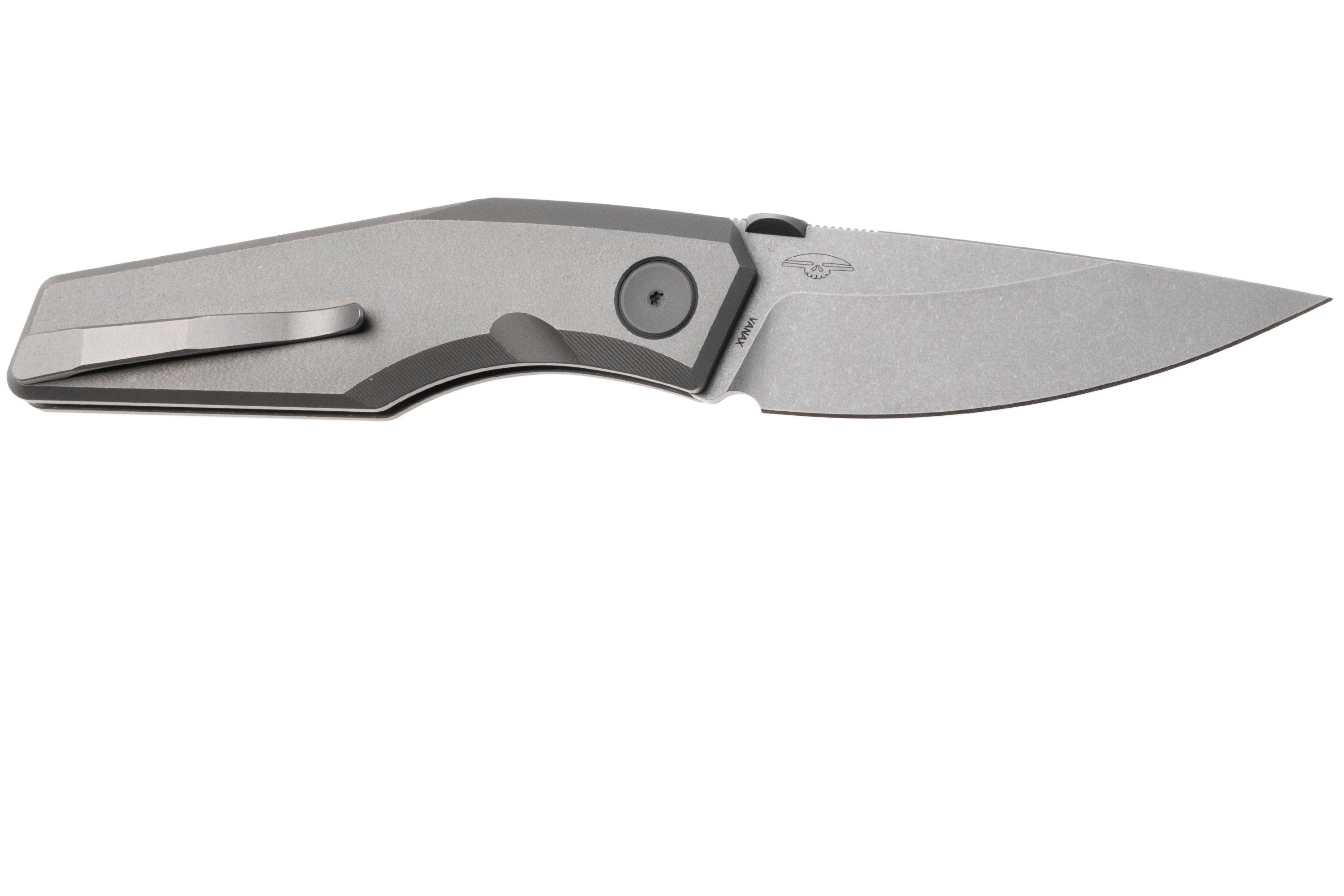 Real Steel Spectrum 7141T2, Stonewashed VANAX, Grey Titanium navalha ...