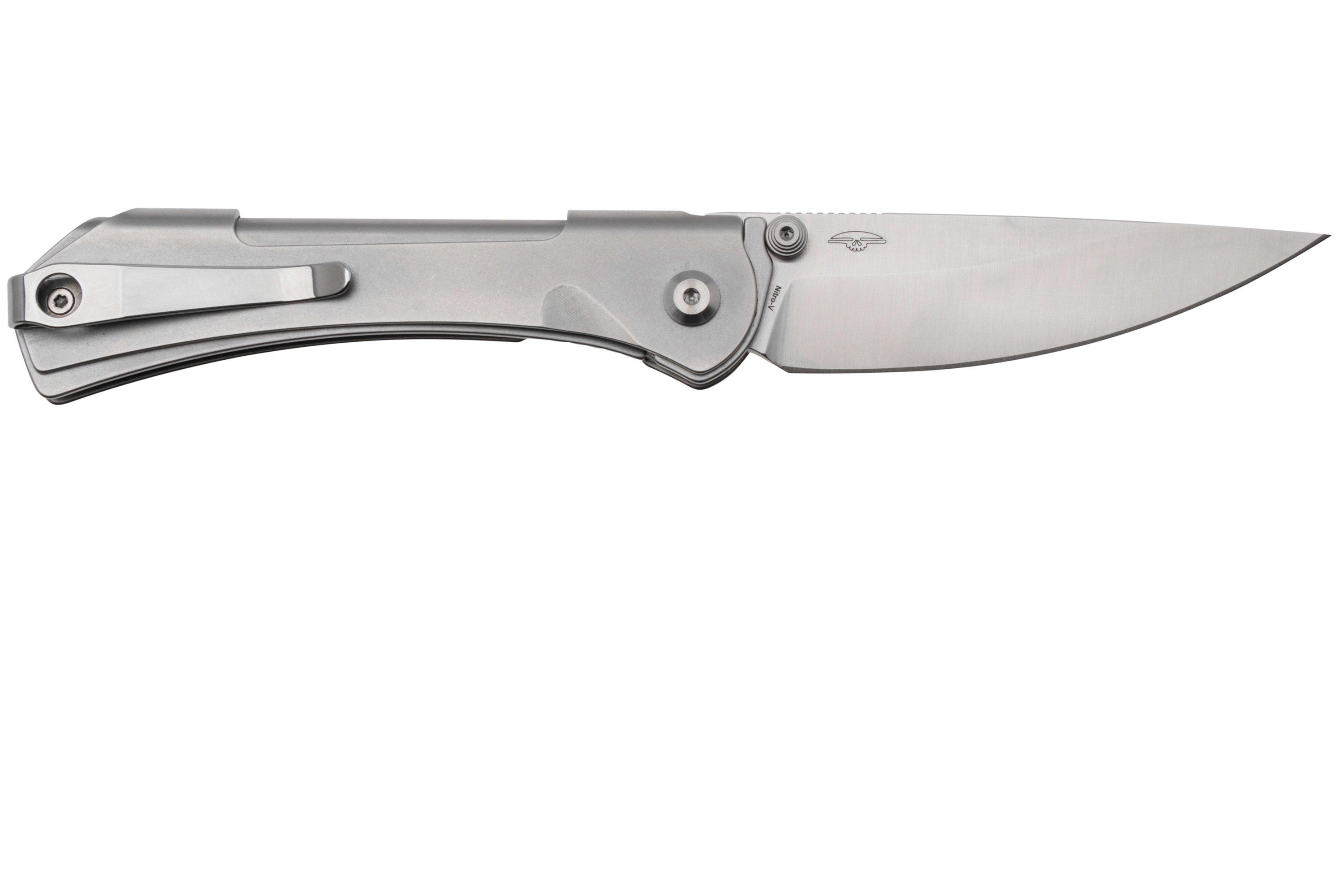Real Steel SYLPH 7141 Nitro-V, Satin Hardware pocket knife, Poltergeist ...
