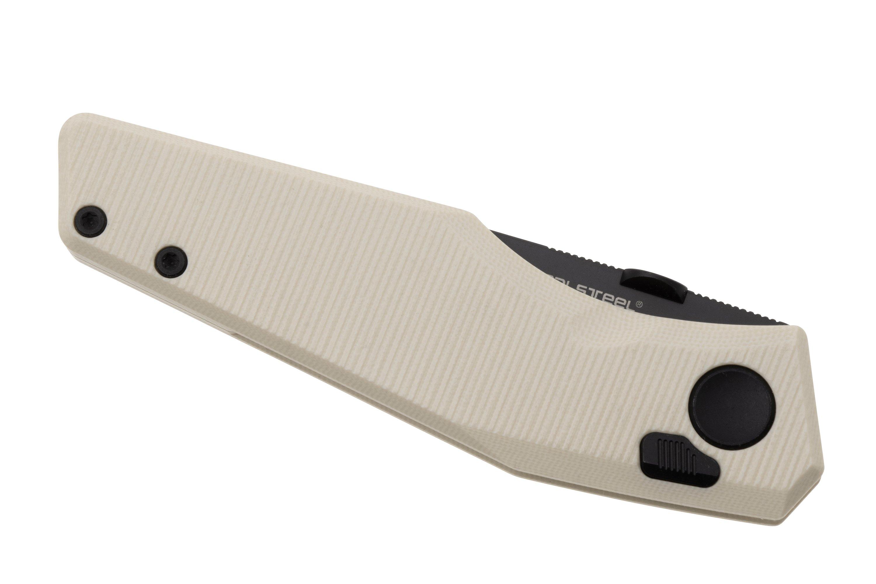 Real Steel Spectrum 7142IB, Black Nitro-V, Ivory G10 pocket knife ...