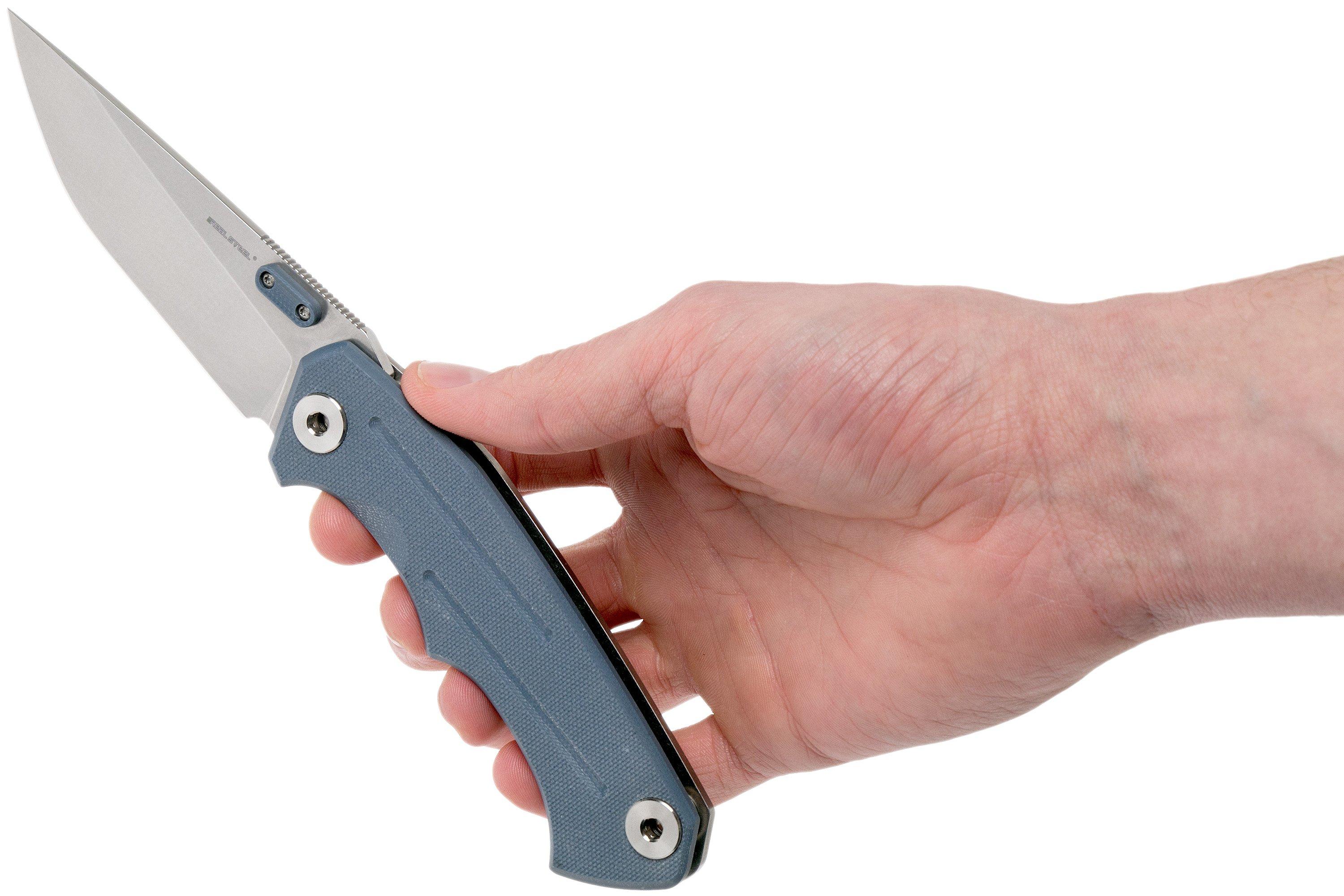 Real Steel Crusader 3701 Light Grey 7442 pocket knife, Poltergeist ...