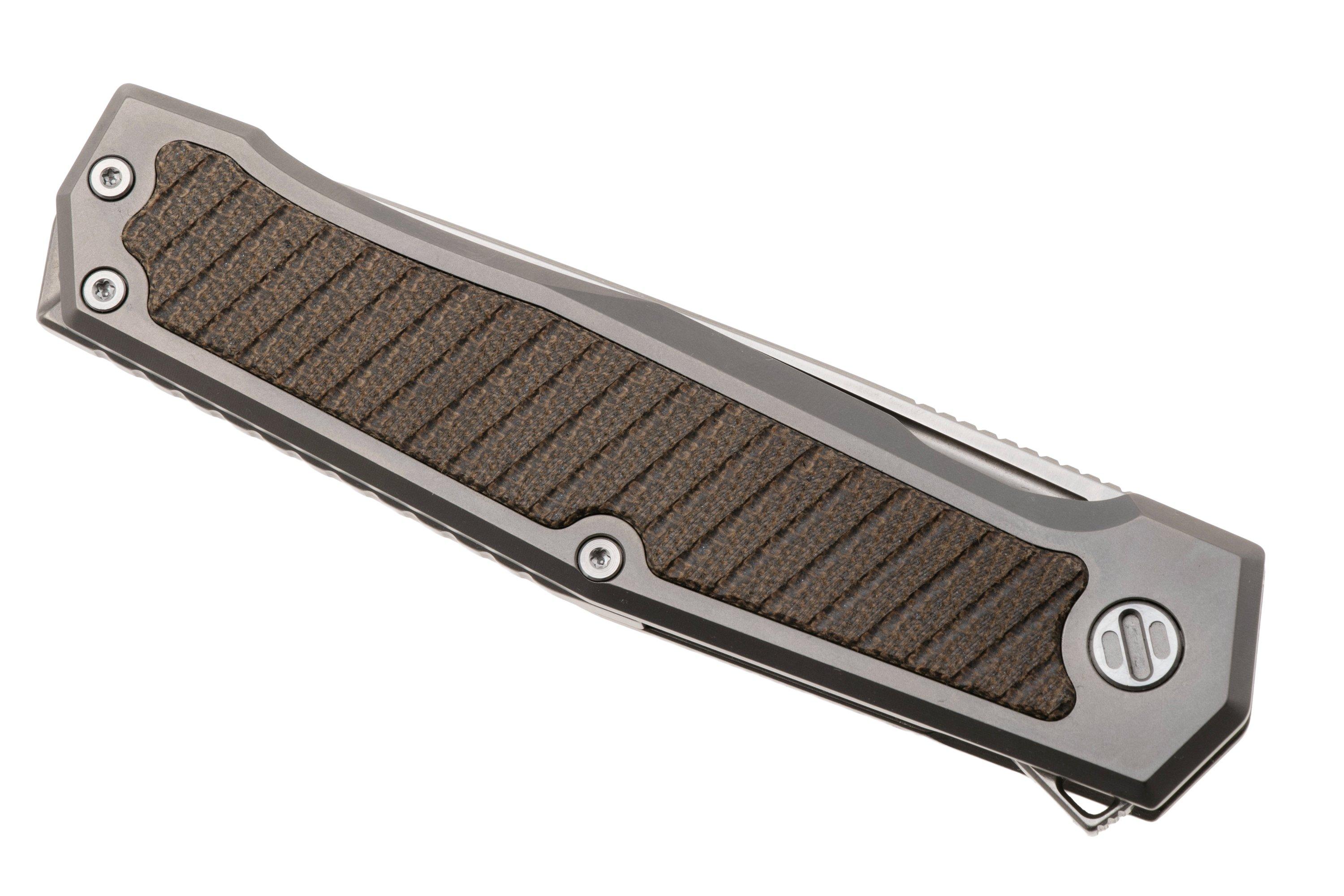Real Steel Rokot Premium 7645G Satin S35VN, Titanium Green Micarta ...