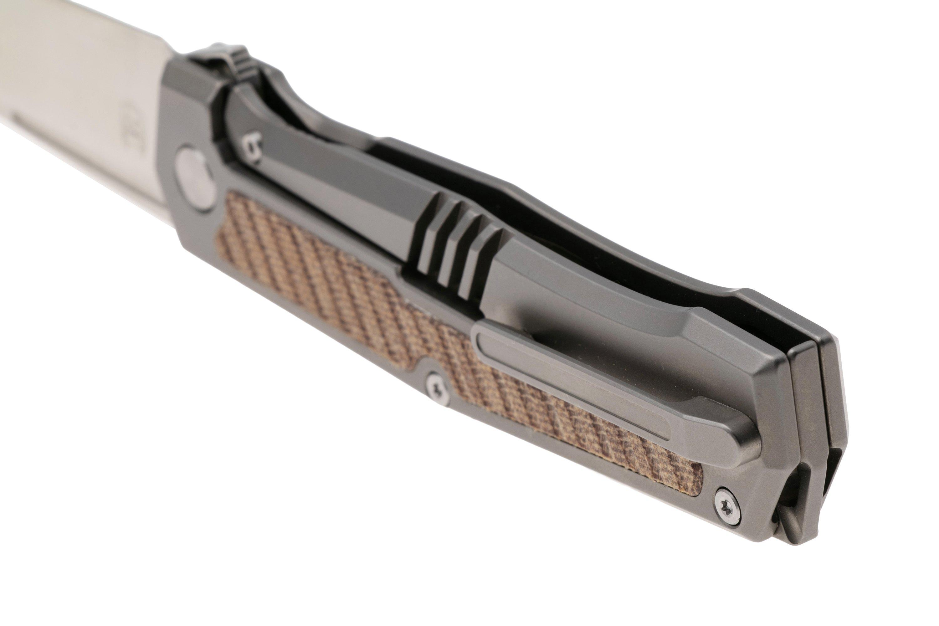 Real Steel Rokot Premium 7645N Satin S35VN, Titanium Natural Micarta ...