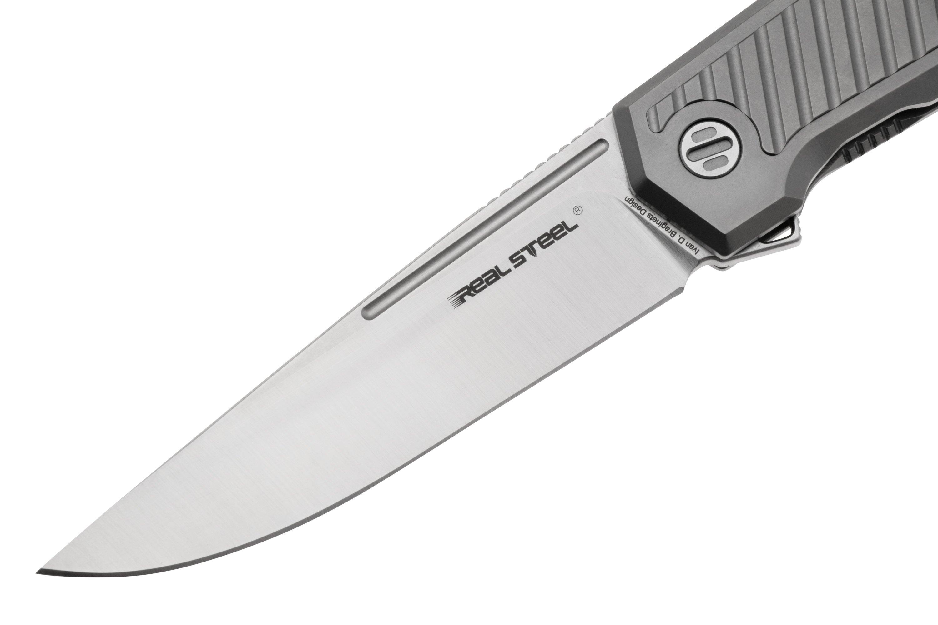 Real Steel Rokot 7645P Premium Frame Lock Flipper, Satin S35VN ...