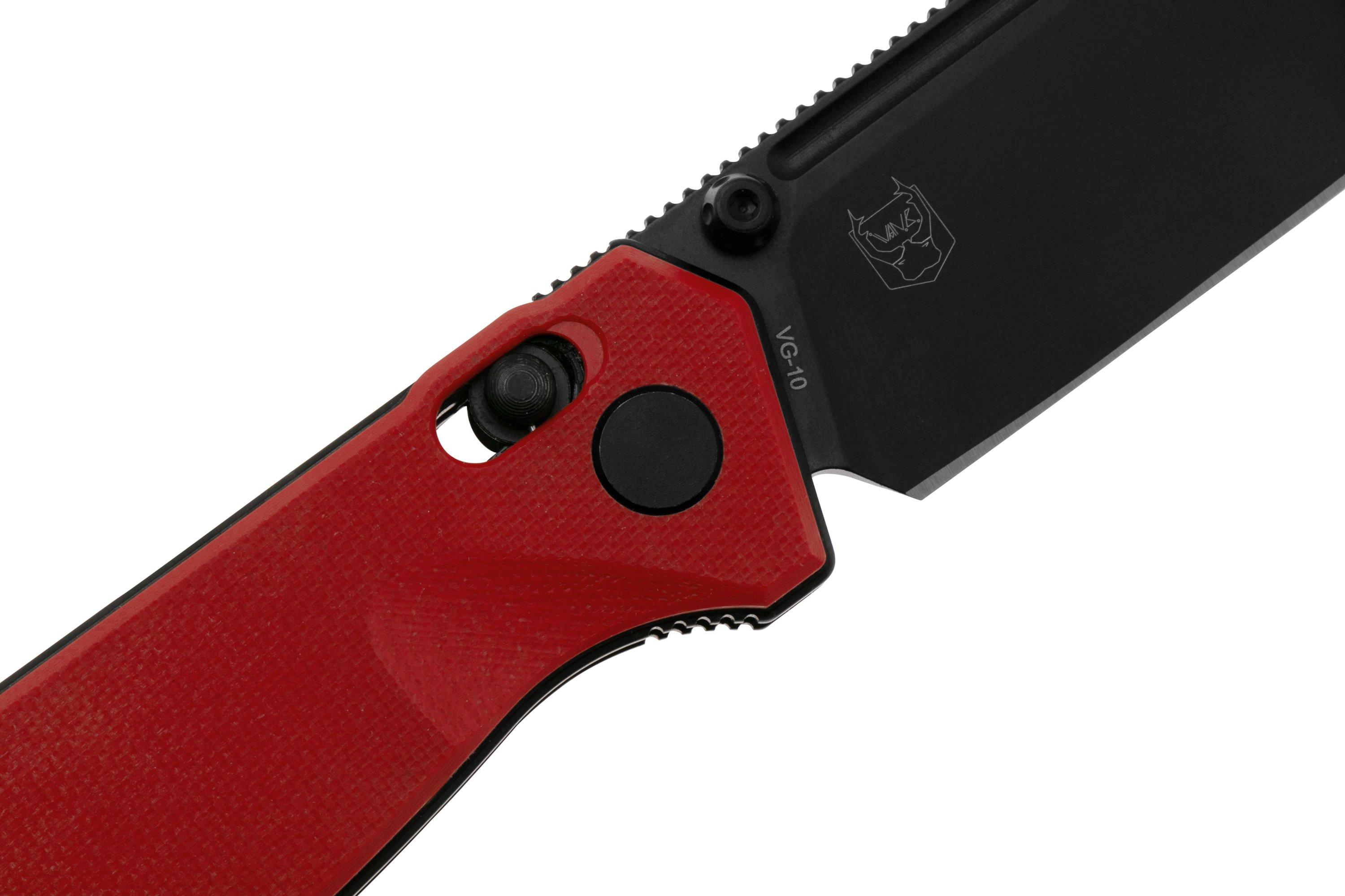 Real Steel Huginn 7652RB Black VG-10, Red G10, Taschenmesser ...