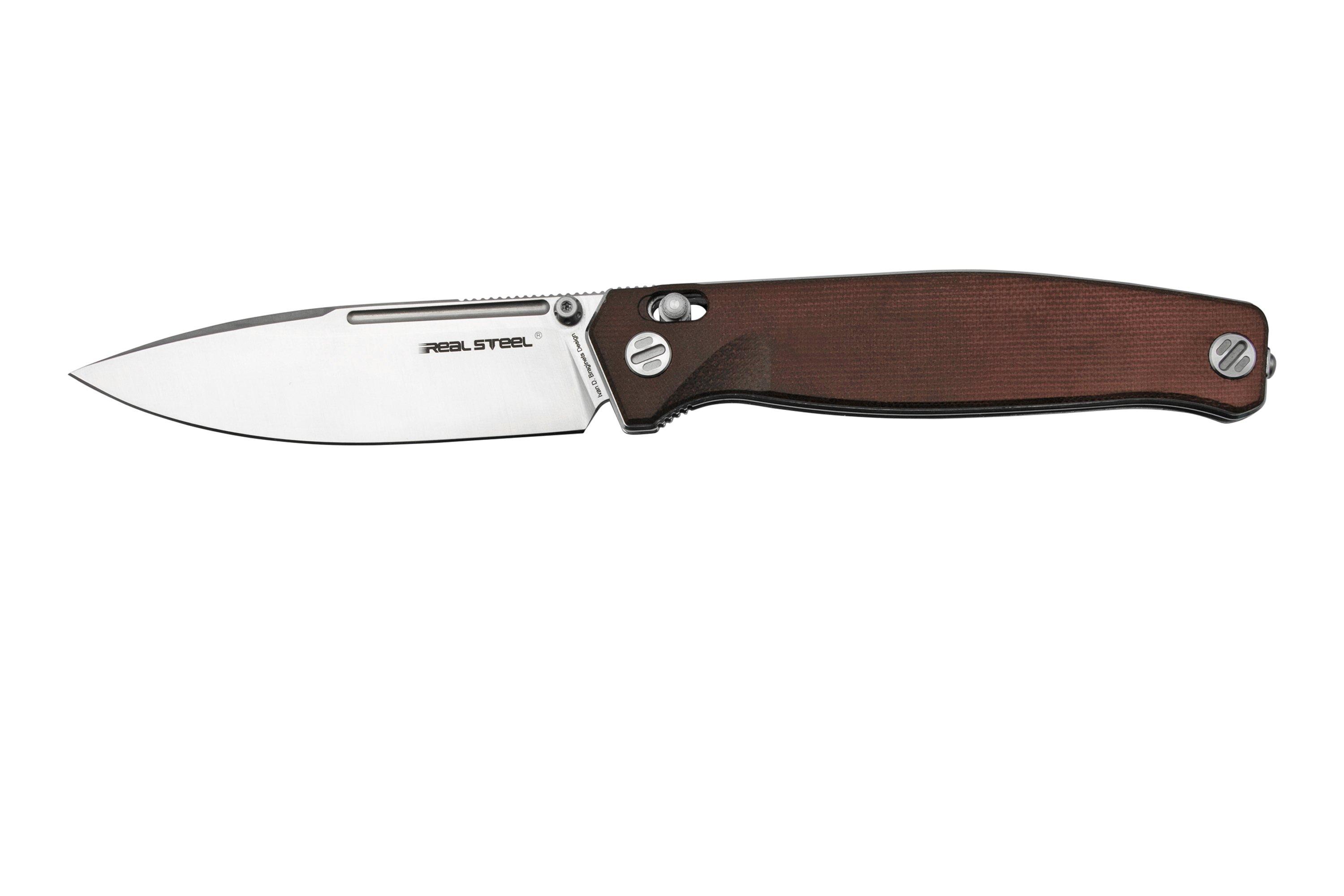 Real Steel Huginn 7653RM Red Micarta, Knivesandtools Exclusive pocket ...