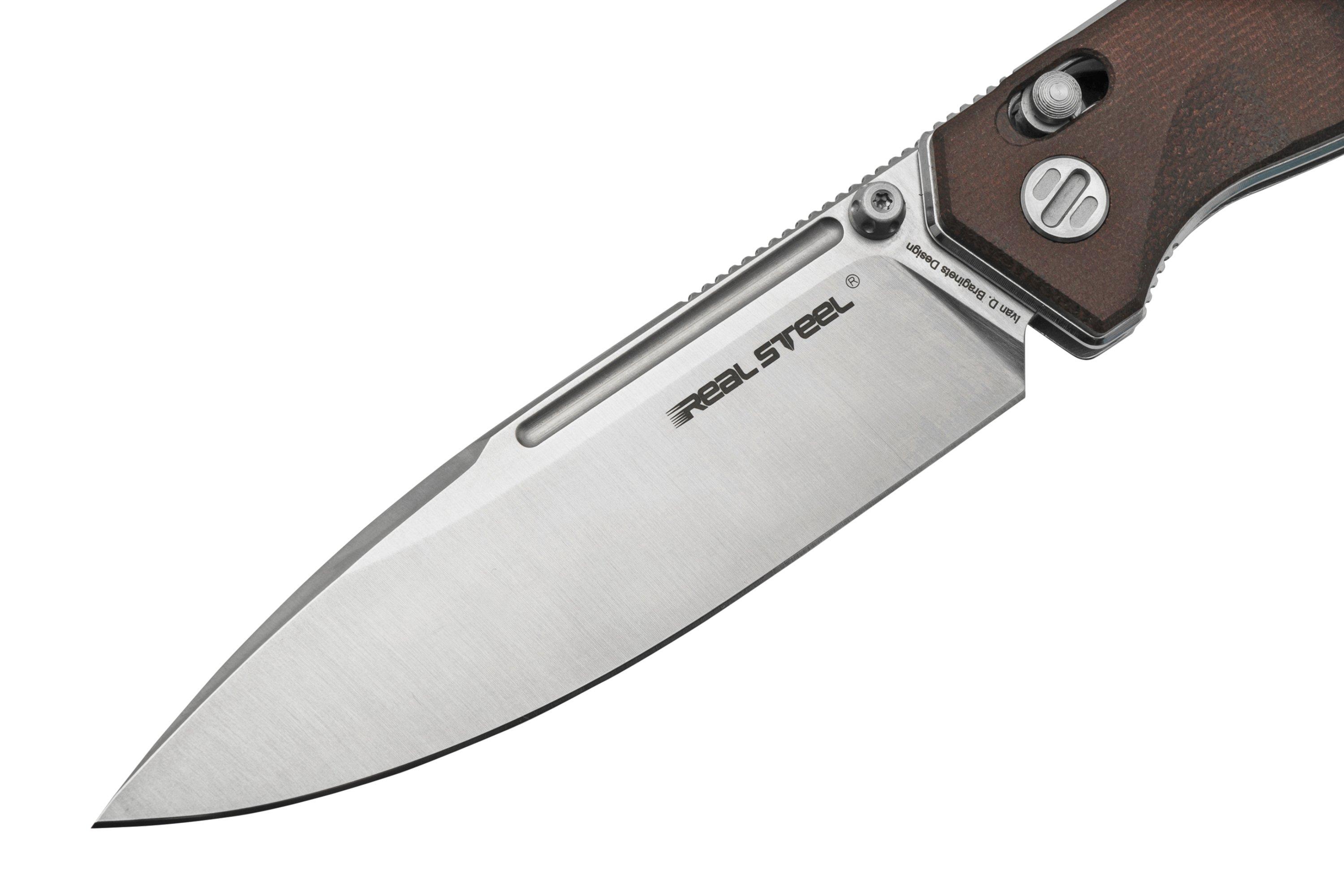 Real Steel Huginn 7653RM Red Micarta, Knivesandtools Exclusive ...