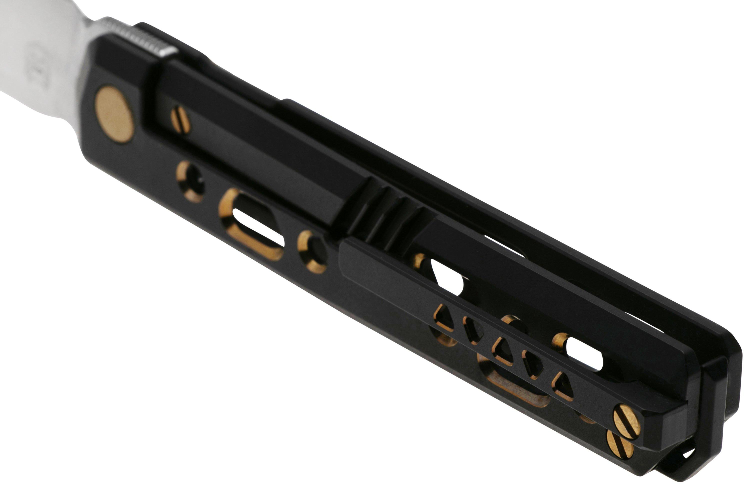 Real Steel Bruns Titanium, Black&Gold 7661G pocket knife, Ivan ...