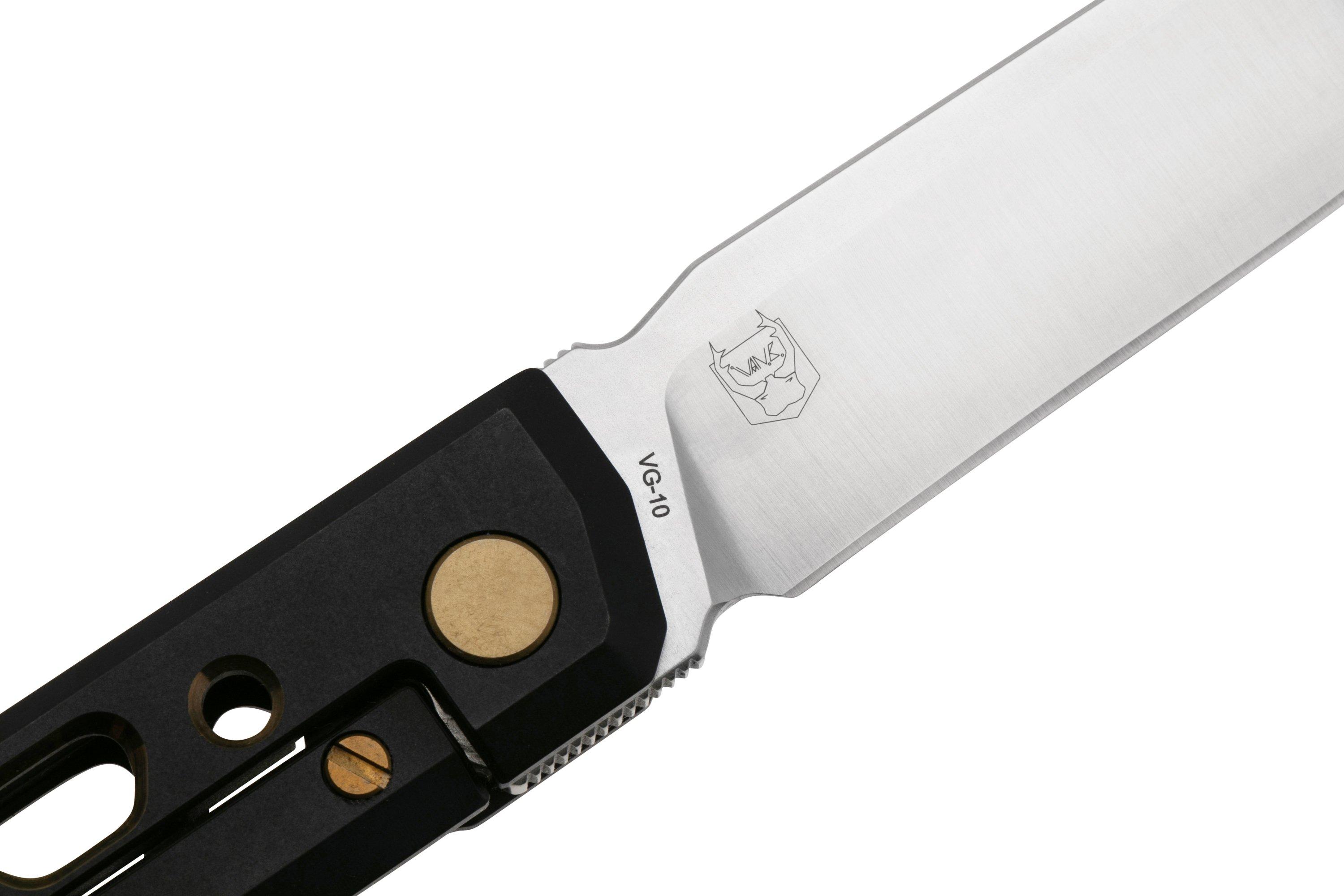 Real Steel Bruns Titanium, Black&Gold 7661G pocket knife, Ivan ...