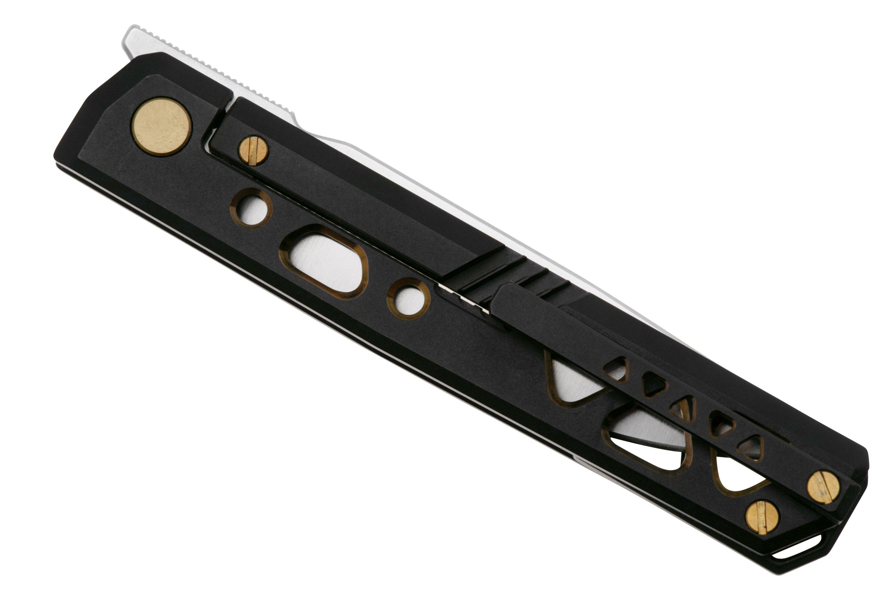 Real Steel Bruns Titanium, Black&Gold 7661G pocket knife, Ivan ...