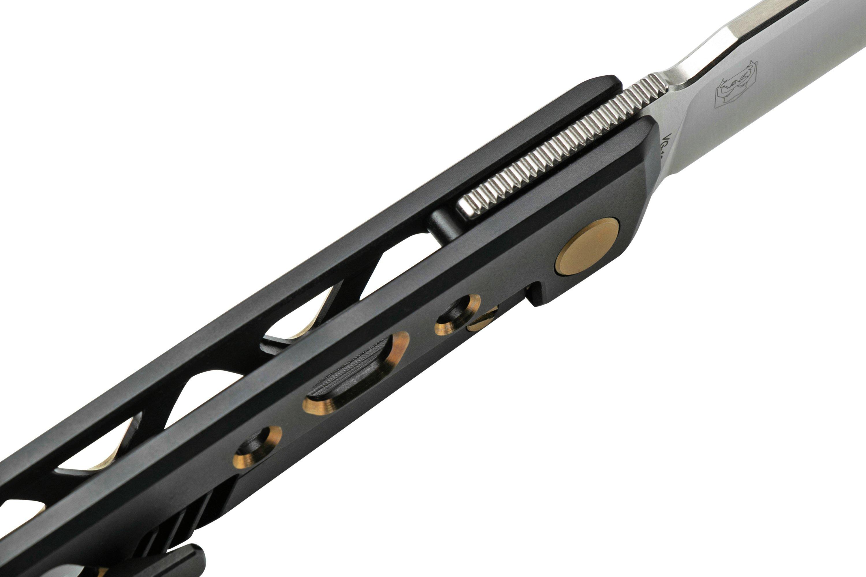 Real Steel Bruns Titanium, Black&Gold 7661G pocket knife, Ivan ...