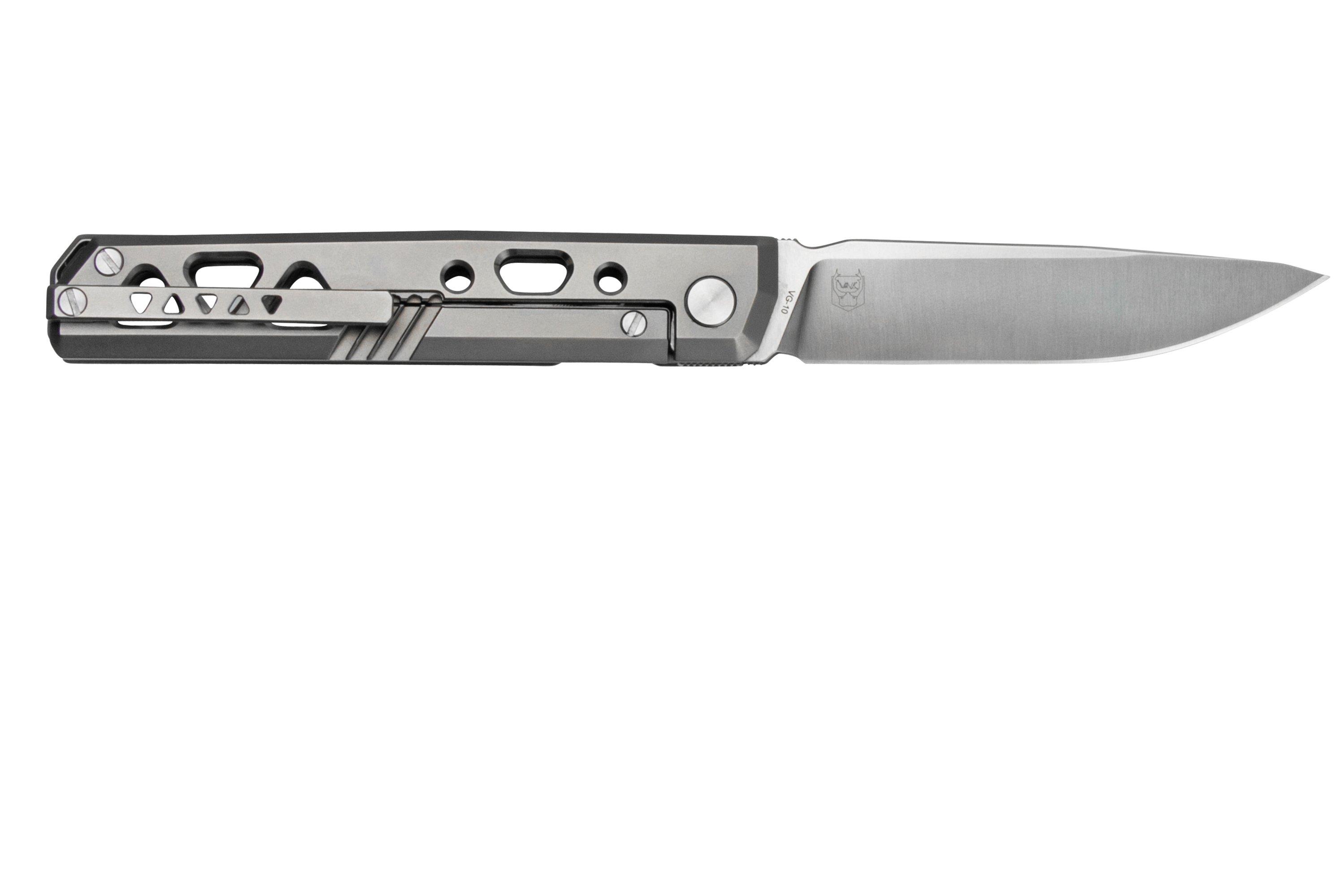 Real Steel Bruns Titanium 7661 pocket knife, Ivan Braginets design ...