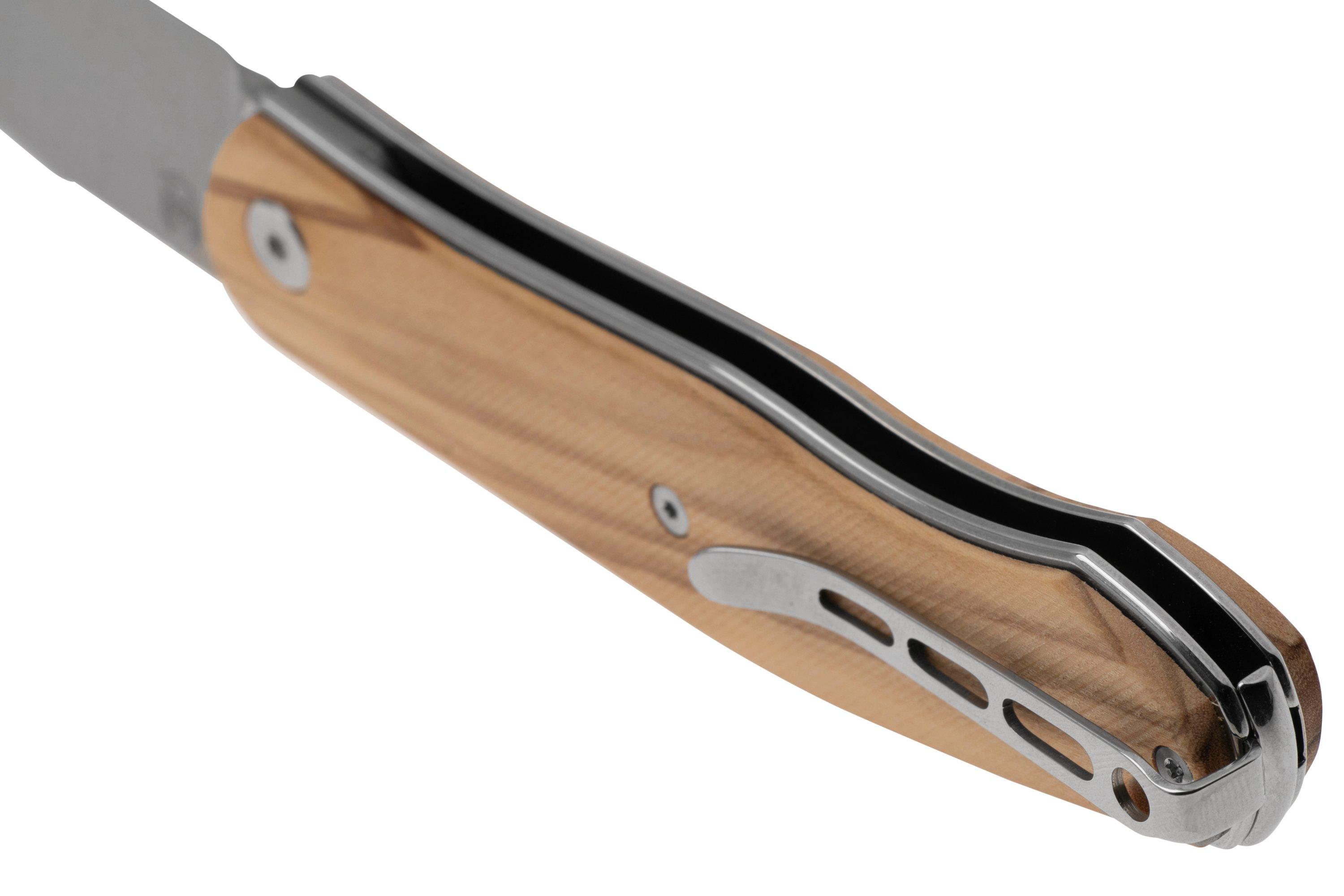 Real Steel Serenity 7681OW Beadblasted, Olive Wood, slipjoint pocket ...