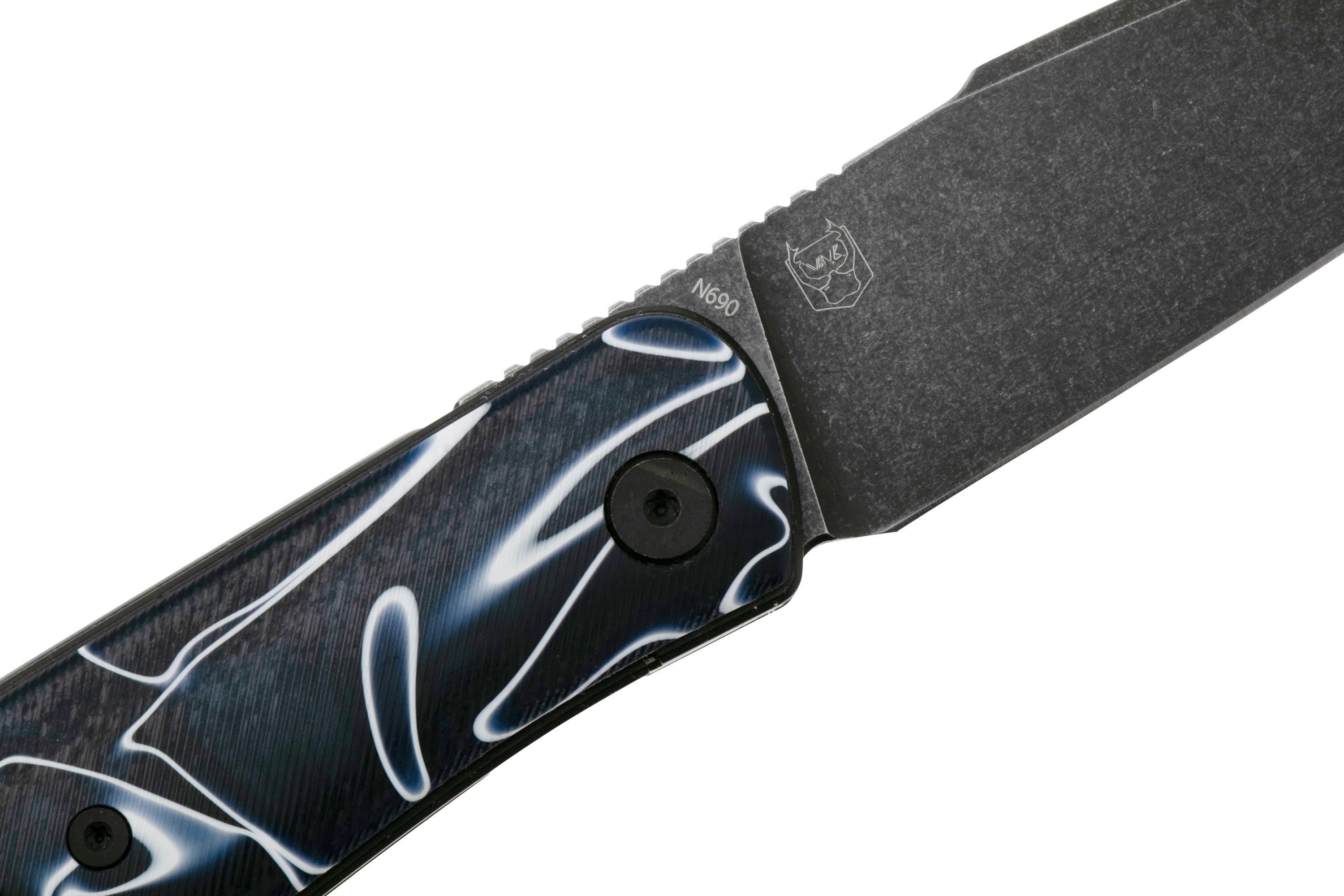 Real Steel Serenity 7682AB Blackwashed, Blue White Acrylic, navaja ...