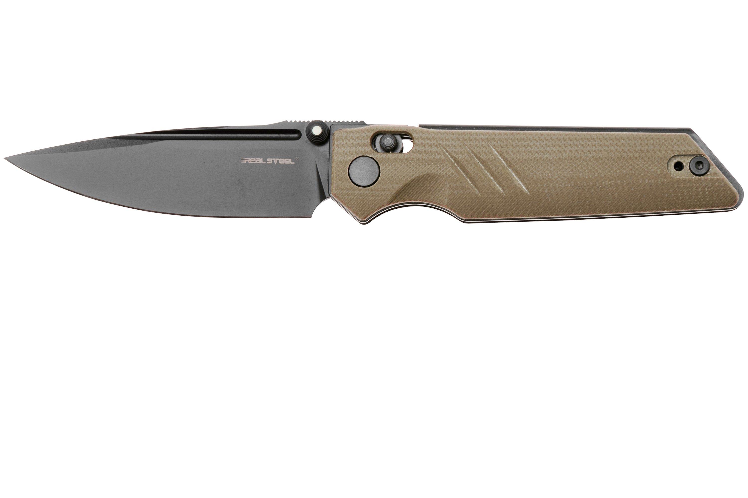 Real Steel Sacra 7711CB Black Böhler K110, Coyote G10, navaja | Compras ...