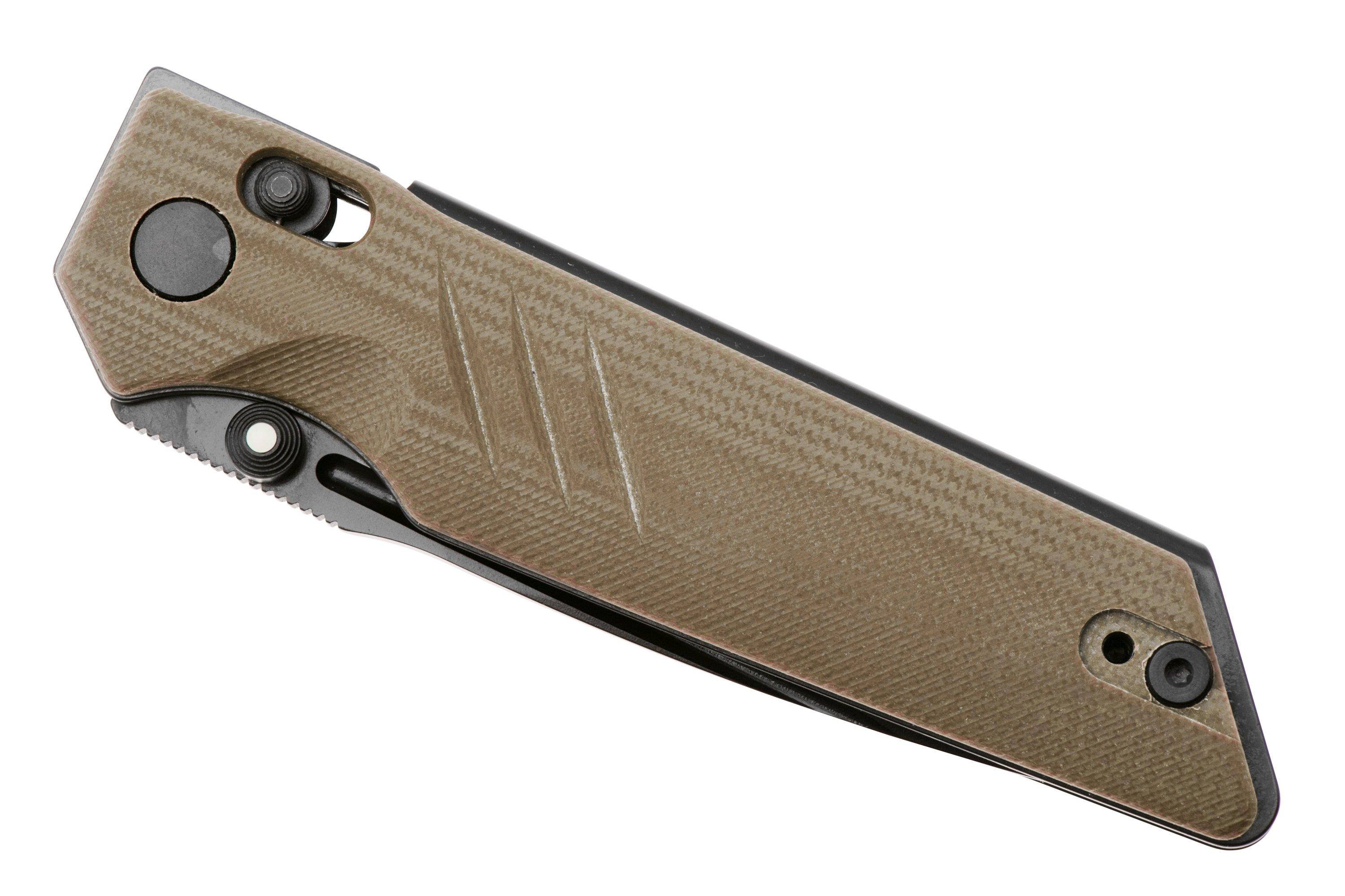 Real Steel Sacra 7711CB Black Böhler K110, Coyote G10, pocket knife ...