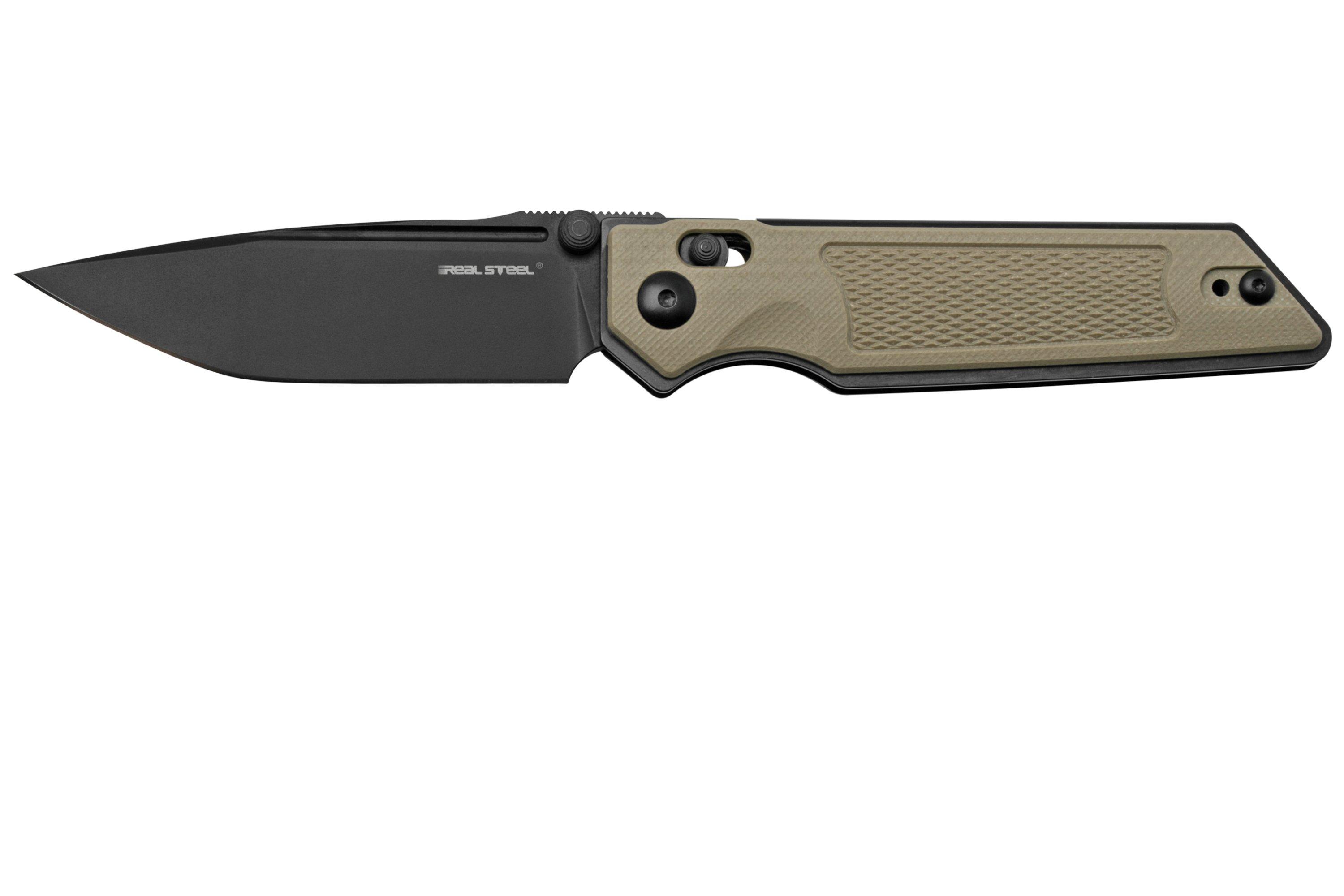 Real Steel Sacra TAC 7712C, K110 Plain Coyote G10, Taschenmesser ...