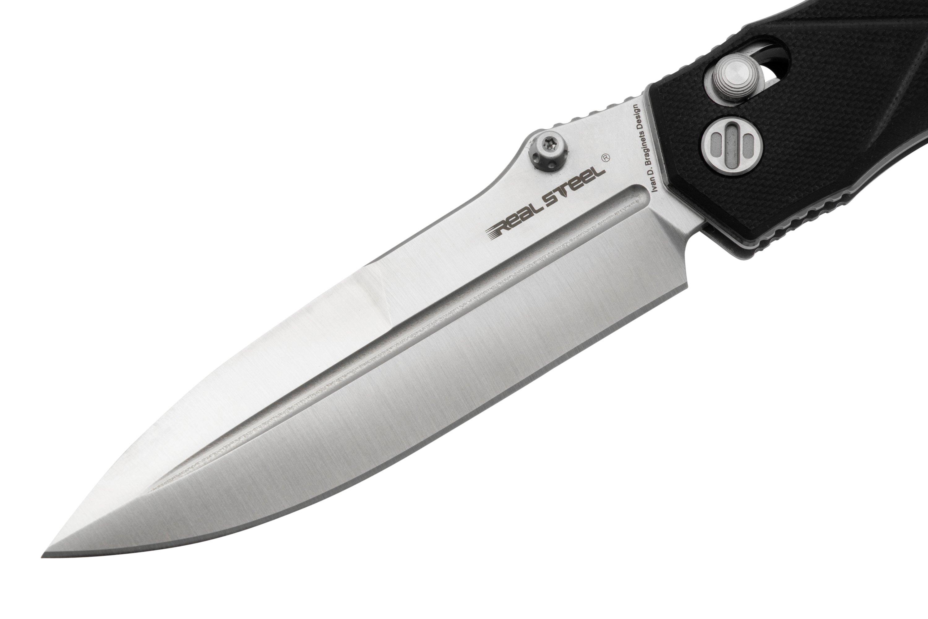 Real Steel Muninn 7751BS Black G10, Satin VG-10, navalha | Compras ...