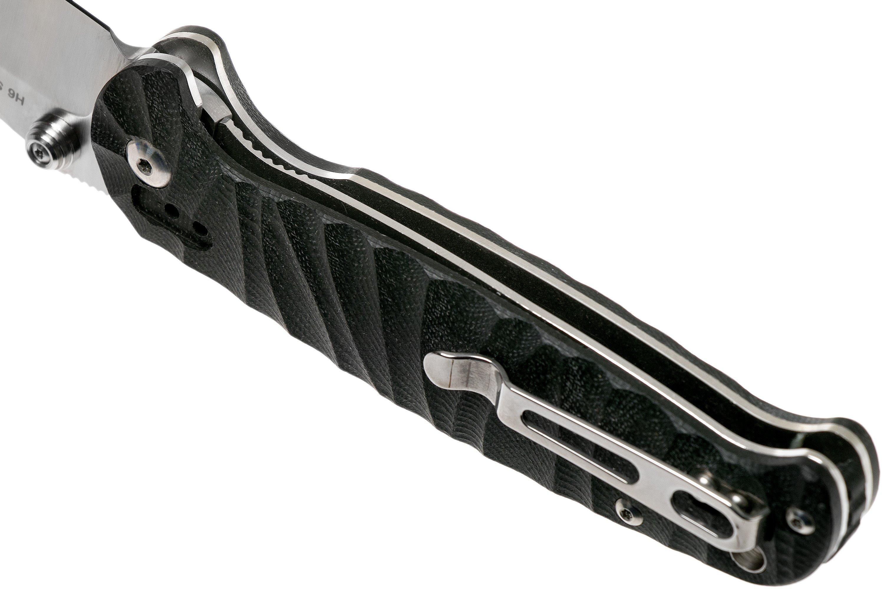 Real Steel H6 Special Edition II Grooved Black Handle 7785 pocket knife ...